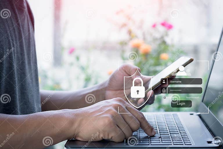 Cyber Security in Two-step Verification. Two-factor Authorization Stock ...