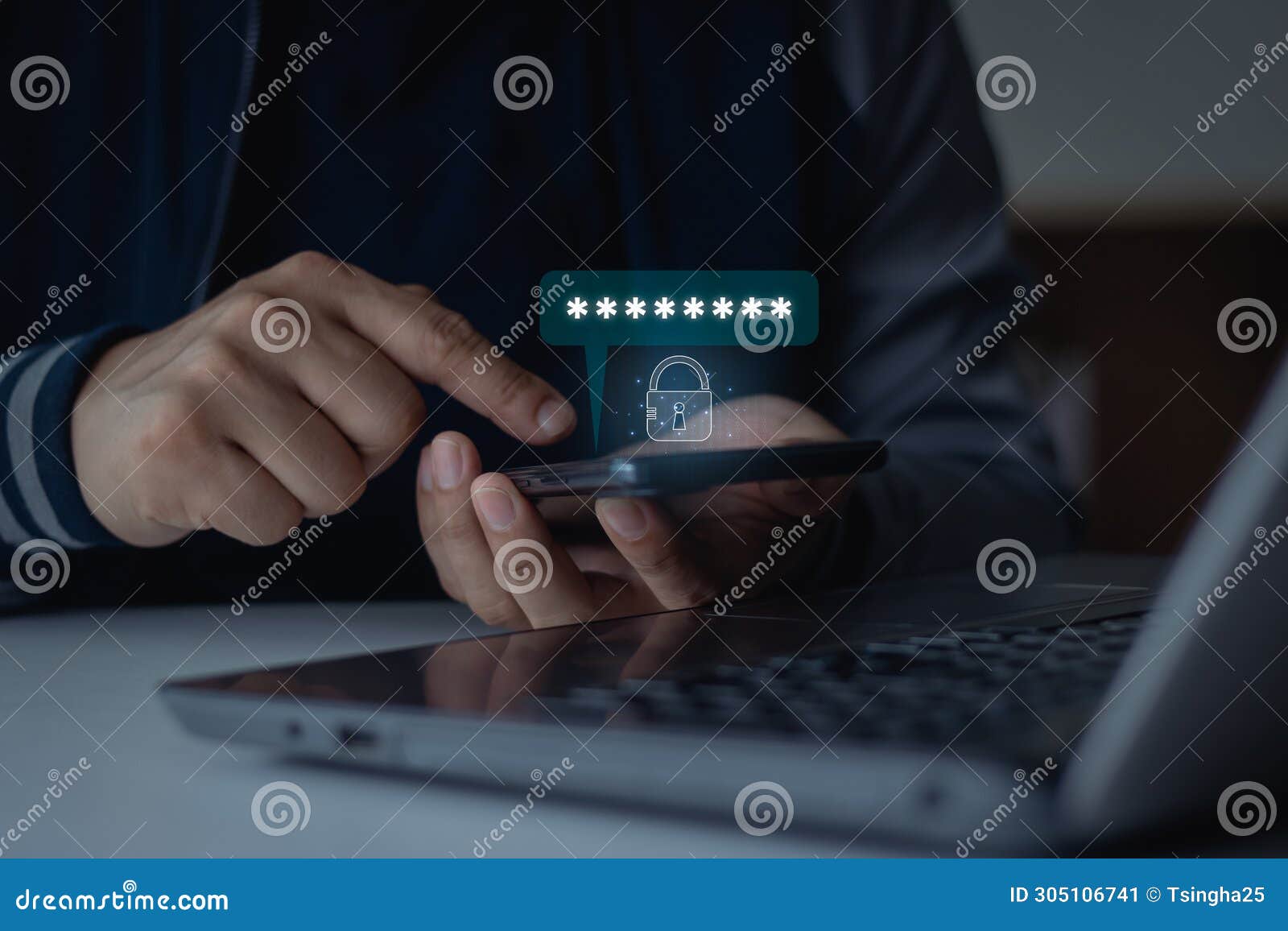 Two Steps Authentication Or 2FA, Cyber Security Technology Concept. Empty Verification Code ...