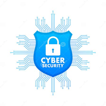 Cyber Security Vector Logo with Shield and Check Mark. Security Shield ...
