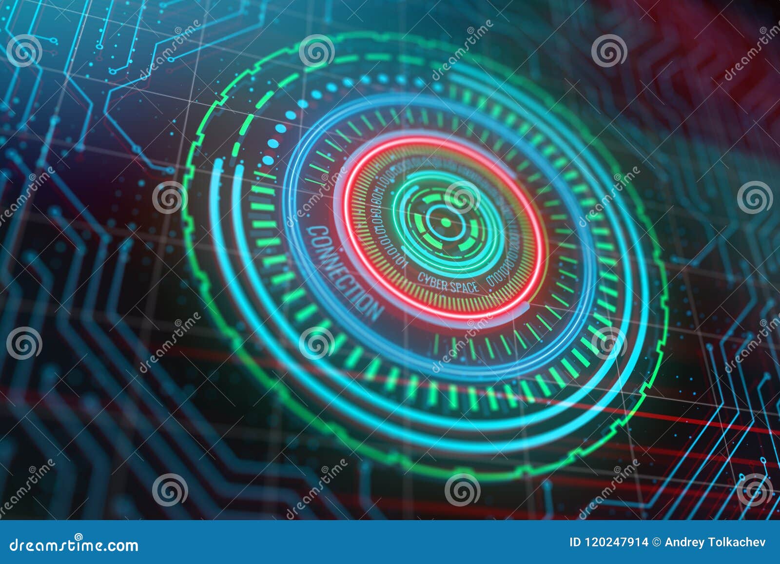 Cyber space button stock illustration. Illustration of internet - 120247914