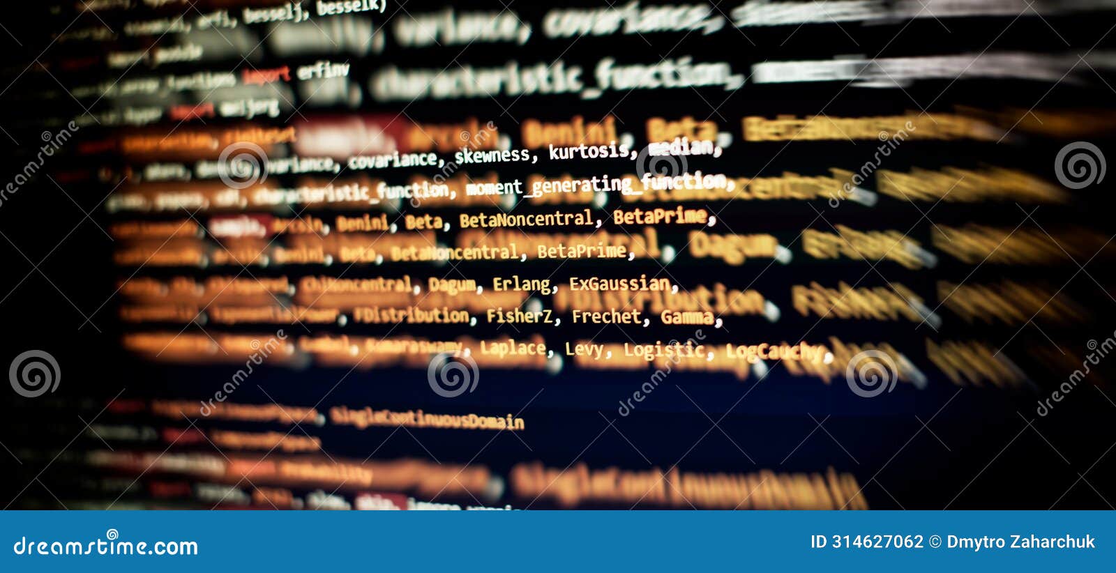 Cyber Space Concept Programming Code On Computer Screen Abstract Screen Of Software Developer