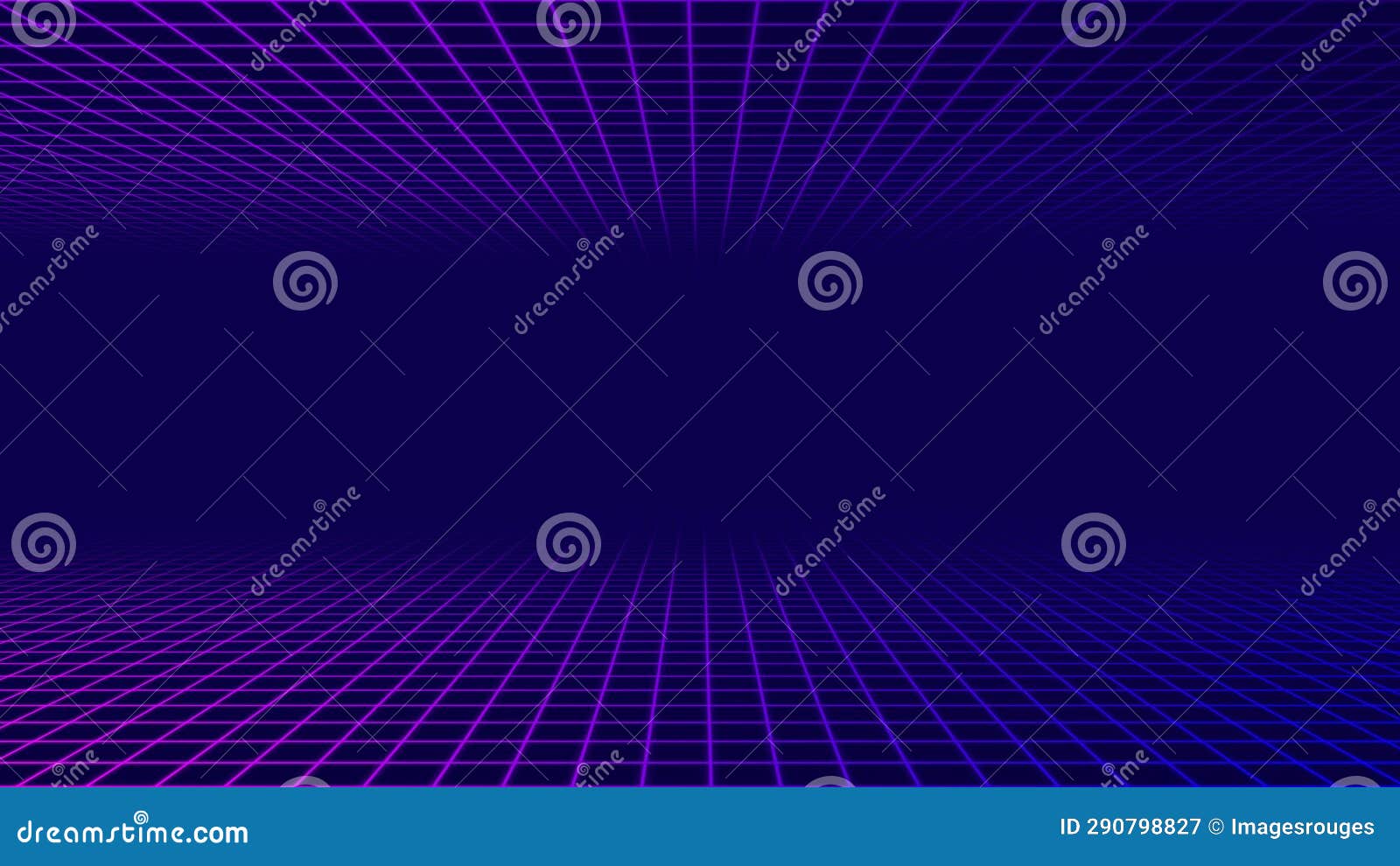 Cyber Space Grid for the Virtual Reality. Perspective Grid Background ...