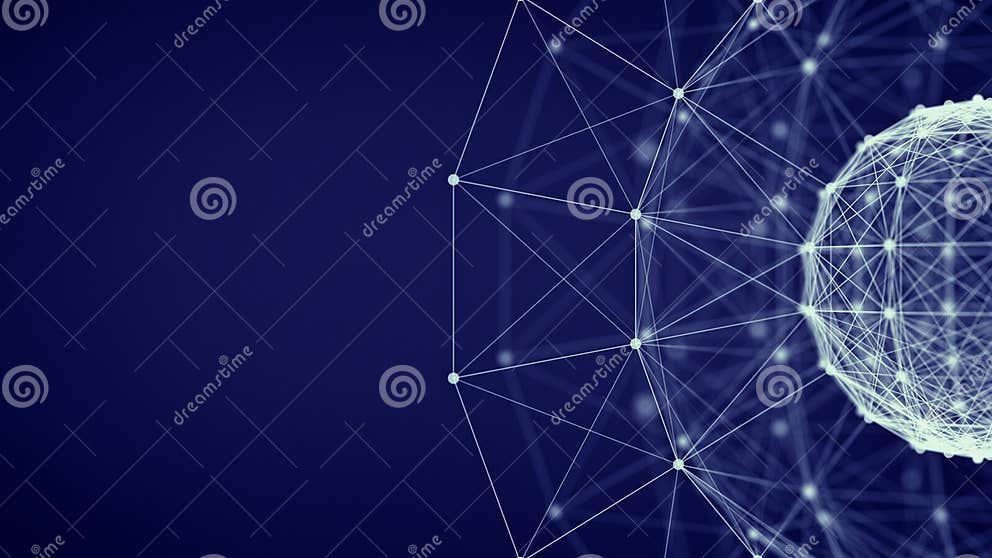 Cyber Sphere of Artificial Intelligence Stock Illustration ...