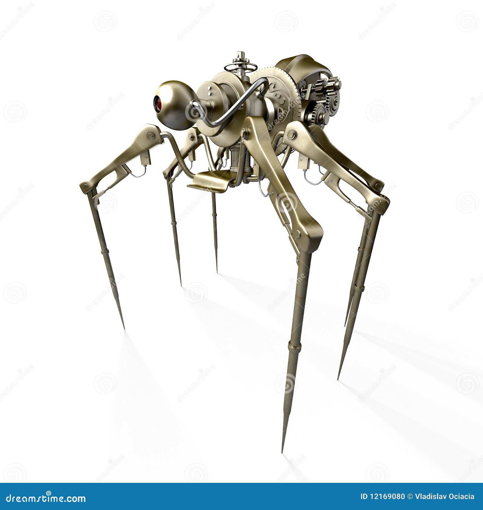 Cyber - spider stock illustration. Illustration of look - 12169080
