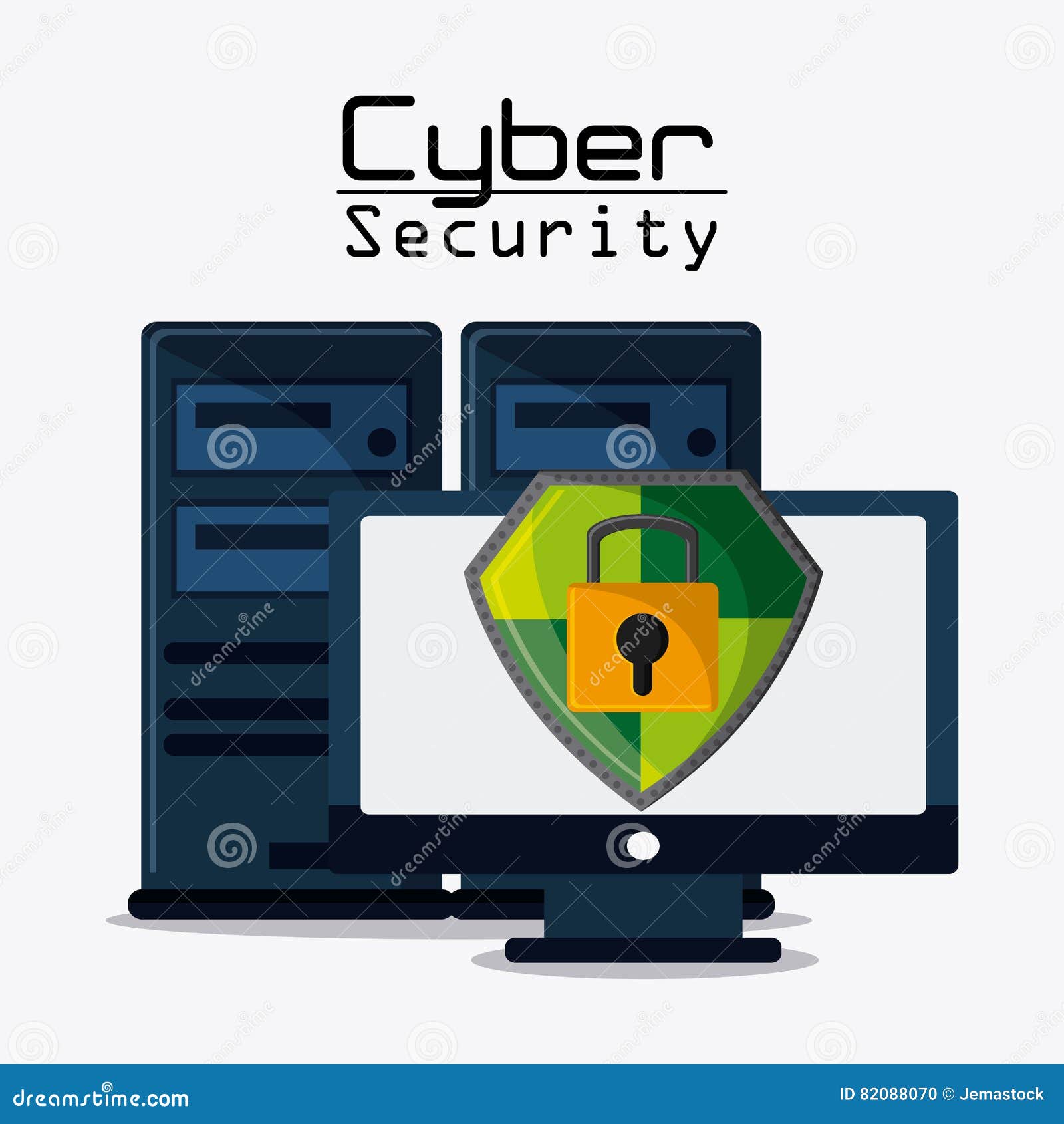 Cyber and System Security Icon Stock Vector - Illustration of vector ...