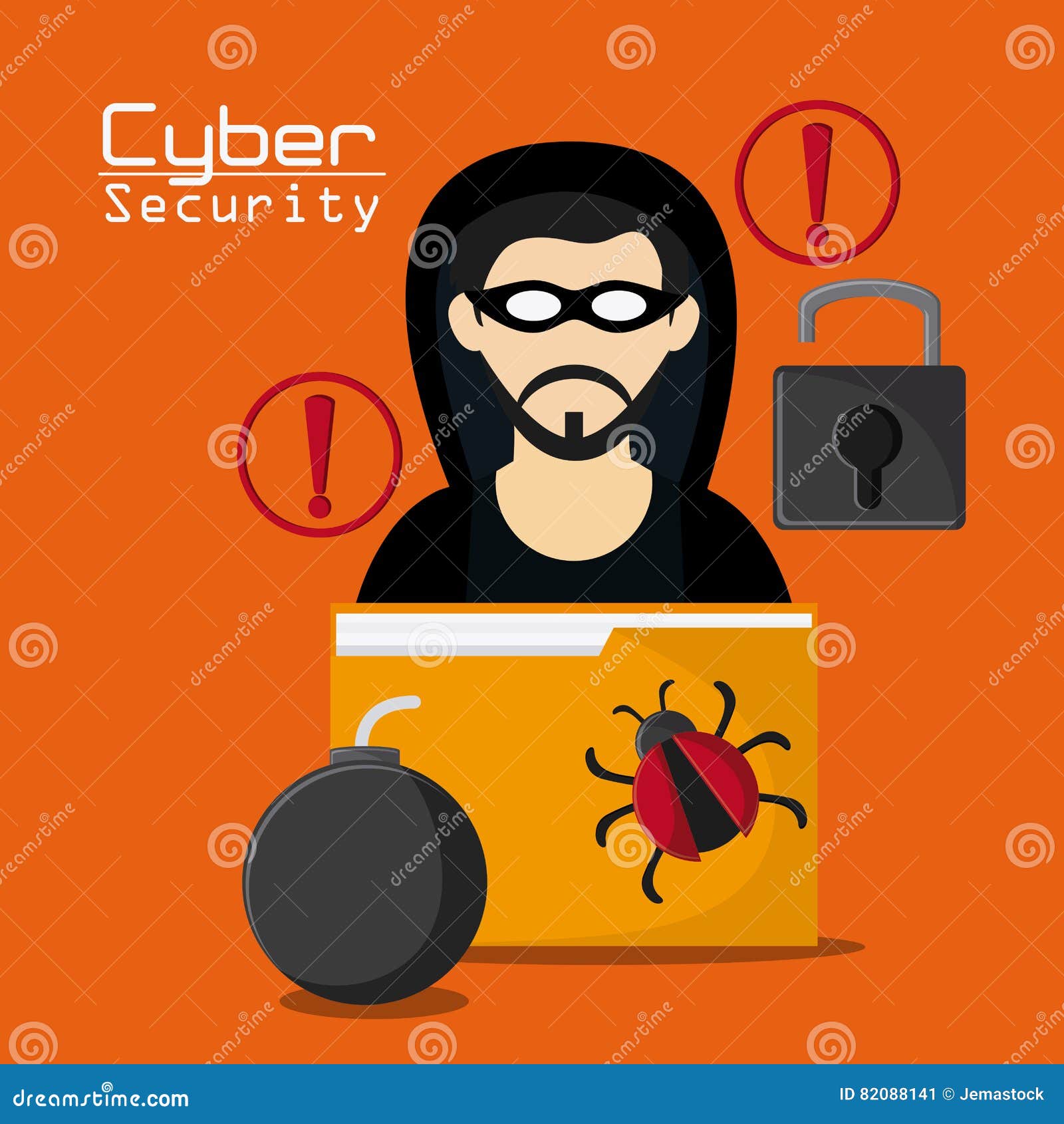 Cyber and System Security Icon Stock Vector - Illustration of cyber ...