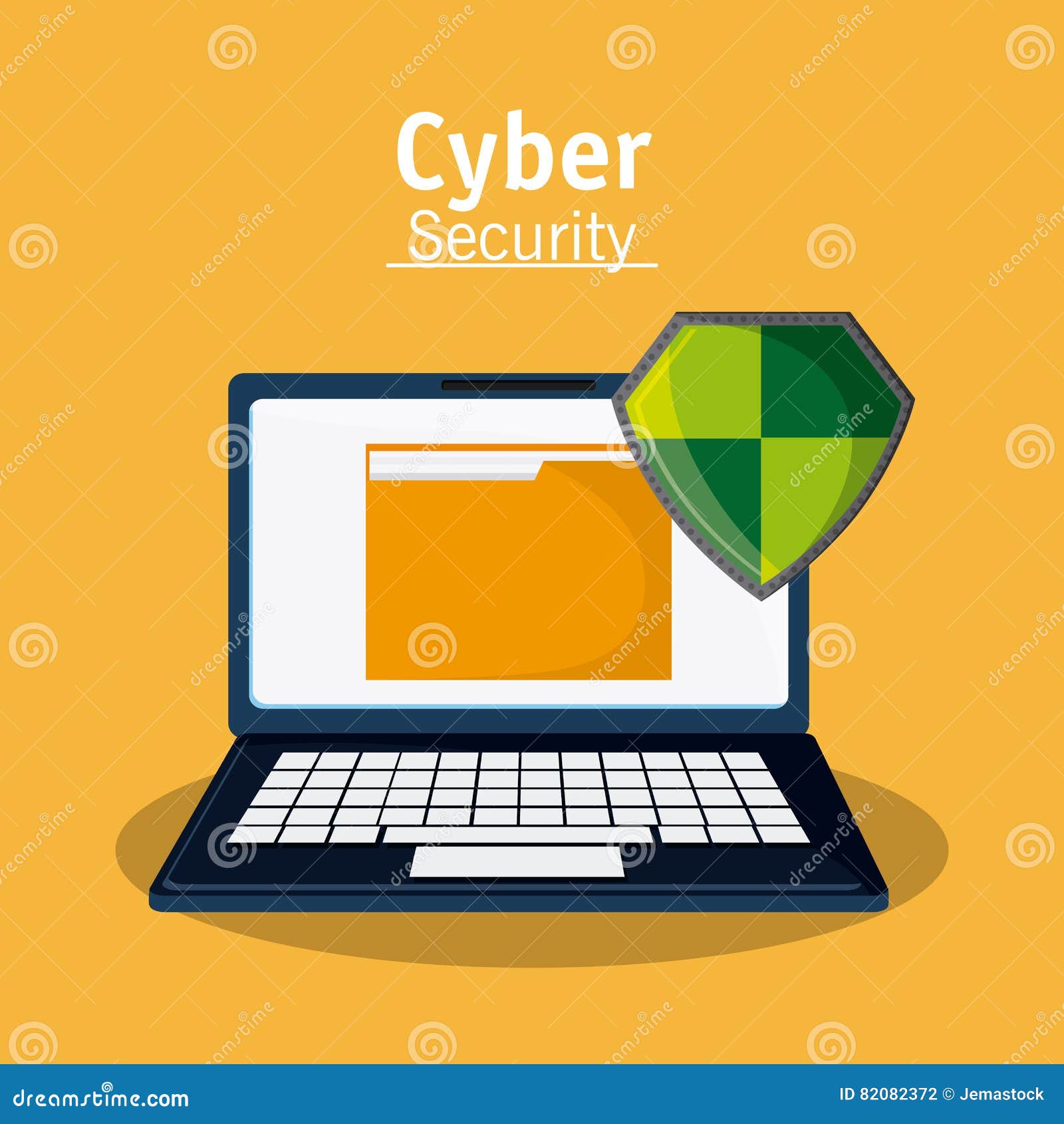 Cyber and System Security Icon Stock Vector - Illustration of monitor ...