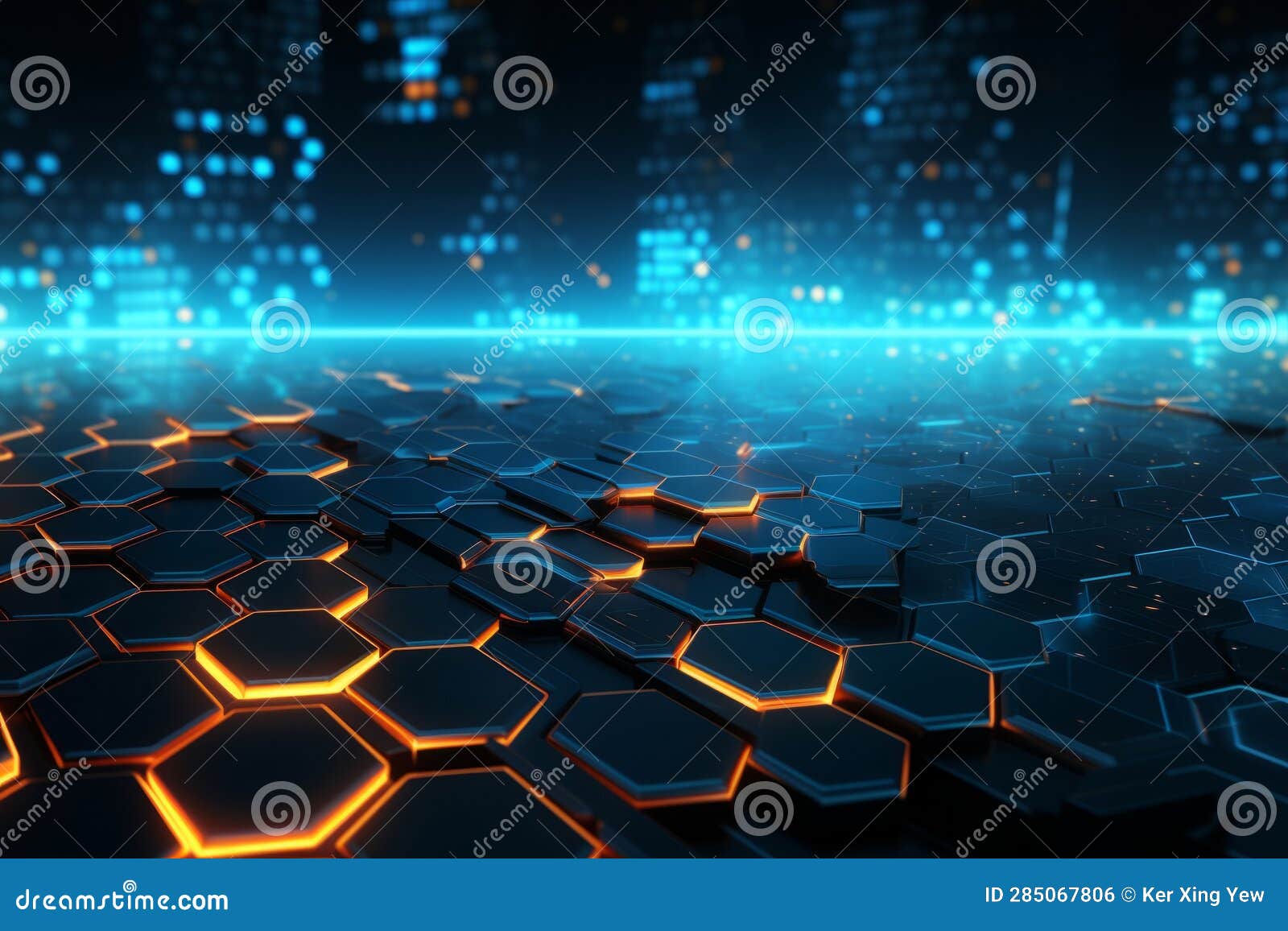 Cyber technology backdrop stock illustration. Illustration of element ...