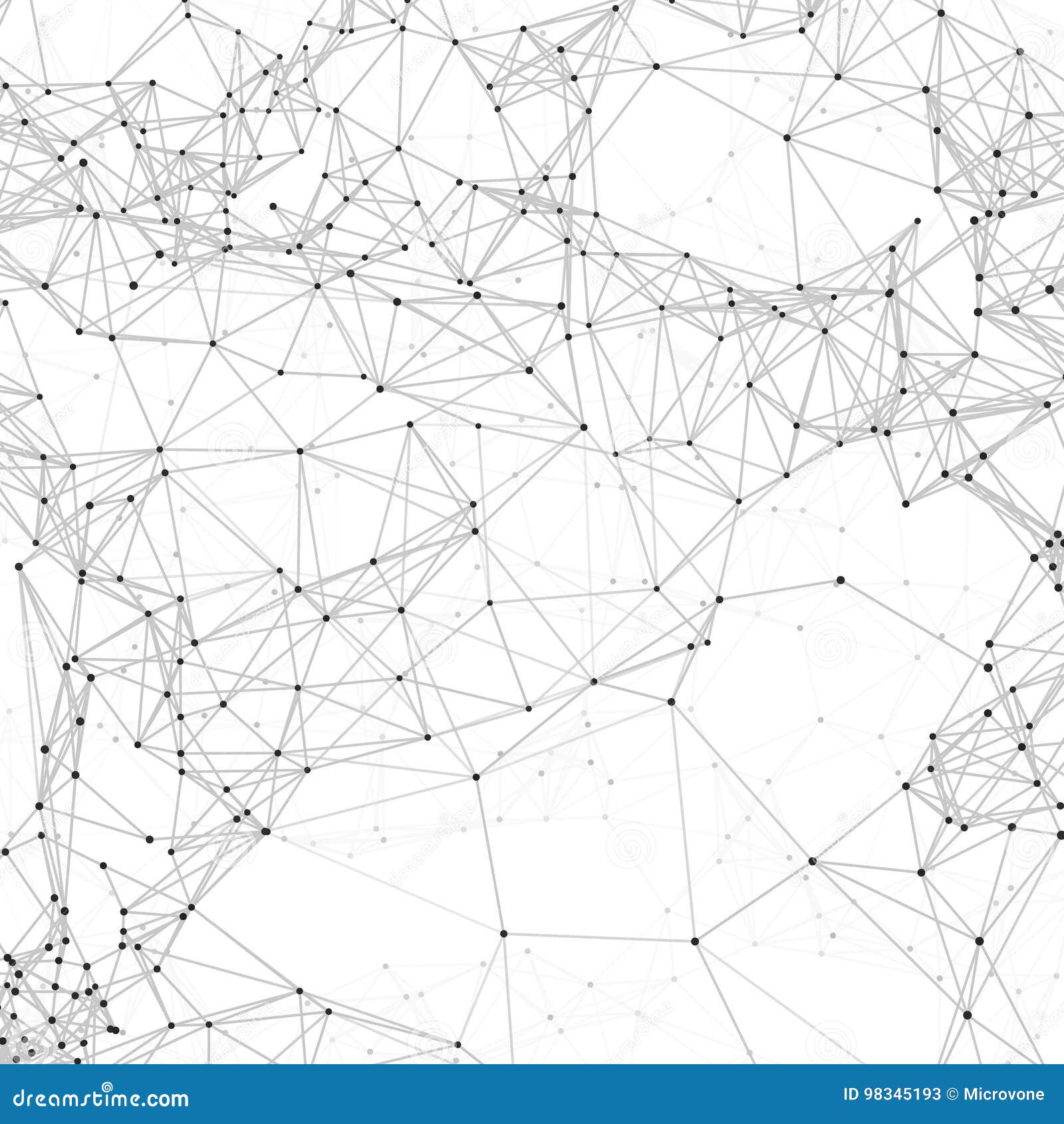 Cyber Technology 3d Abstract Vector Background with Polygons and Dots ...