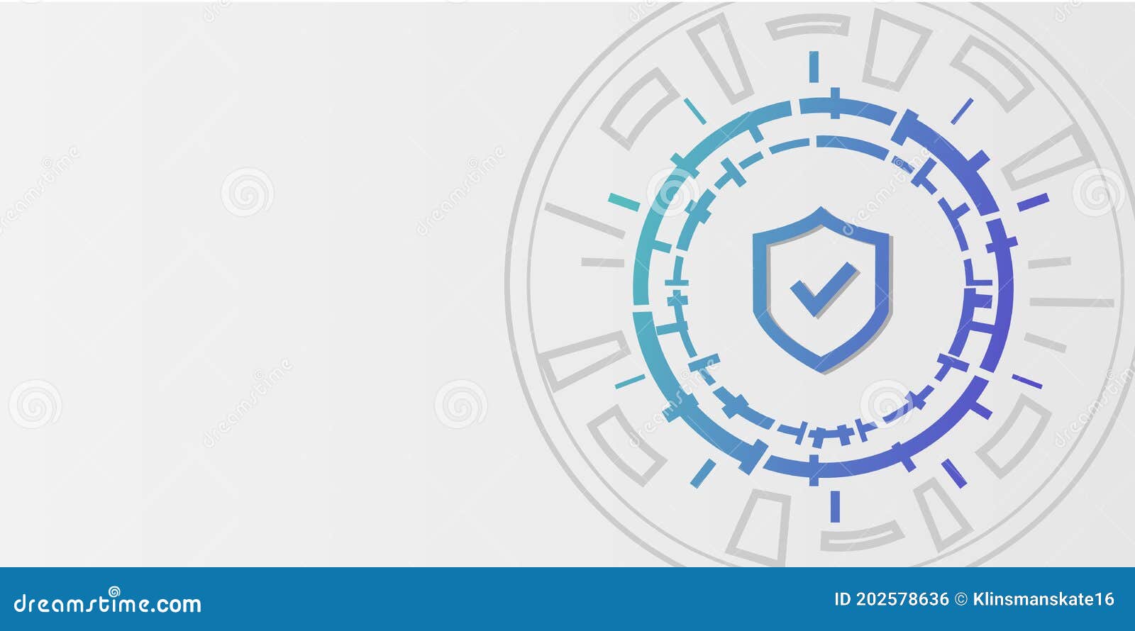Cyber Technology Security Background Design Template Stock Illustration ...