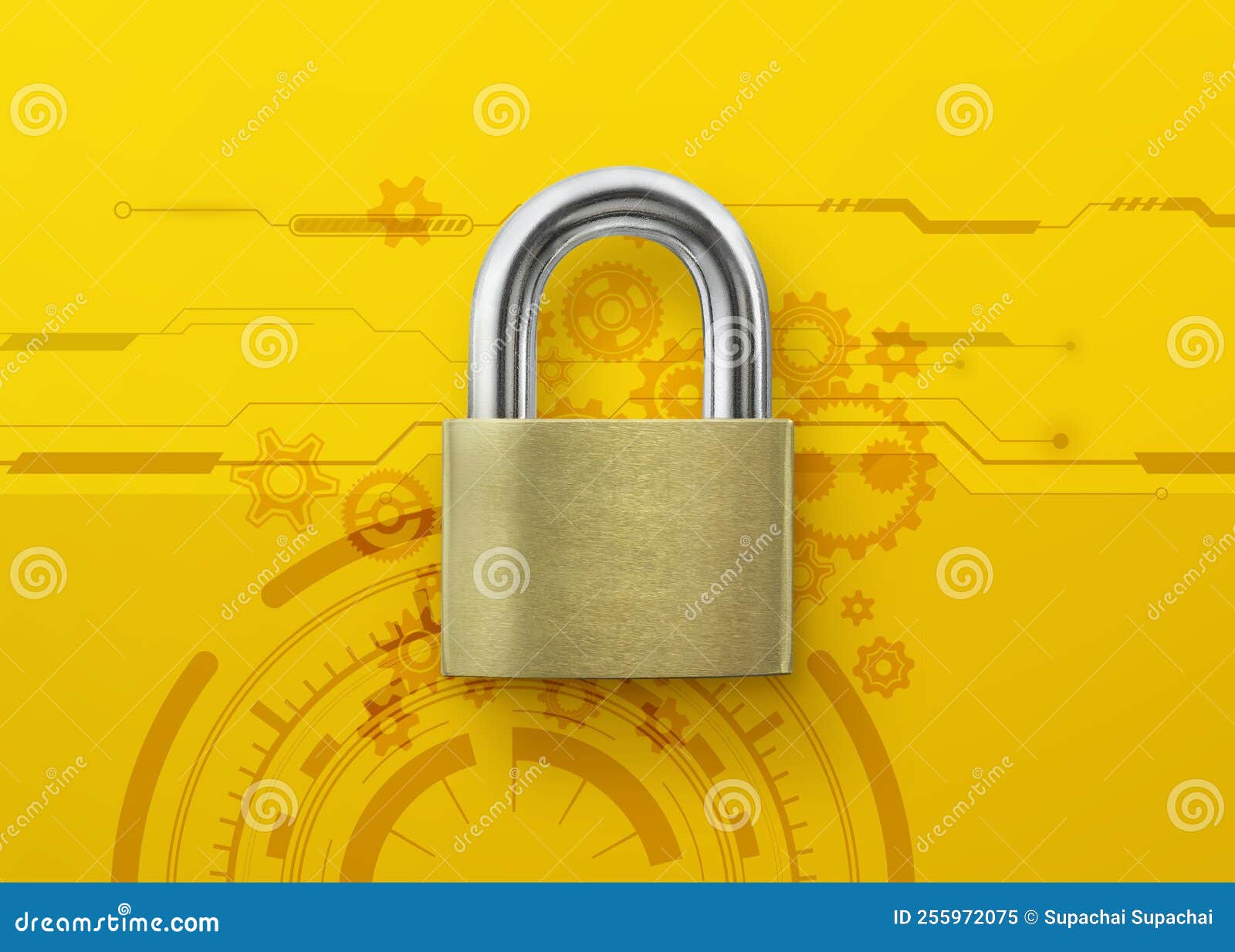 Cyber Technology Security, Network Protection Background Design Stock ...
