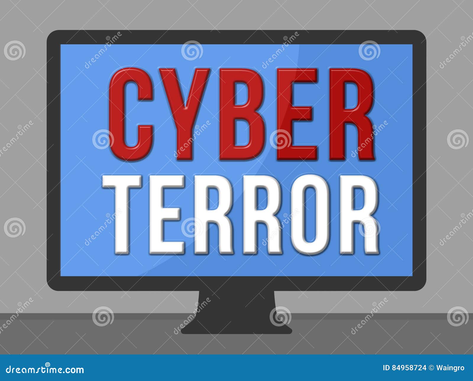 Cyber Terror stock illustration. Illustration of cyberterrorism - 84958724