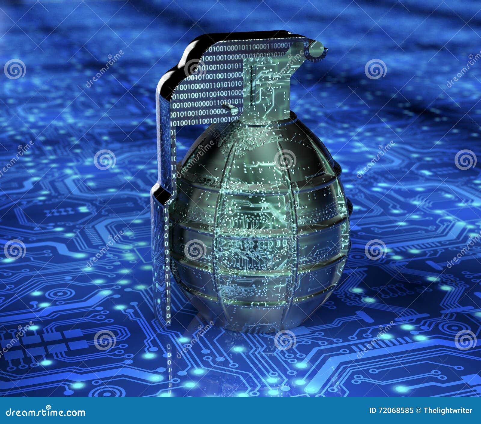 Cyber Terrorism Concept Computer Bomb in Electronic Environment Stock ...