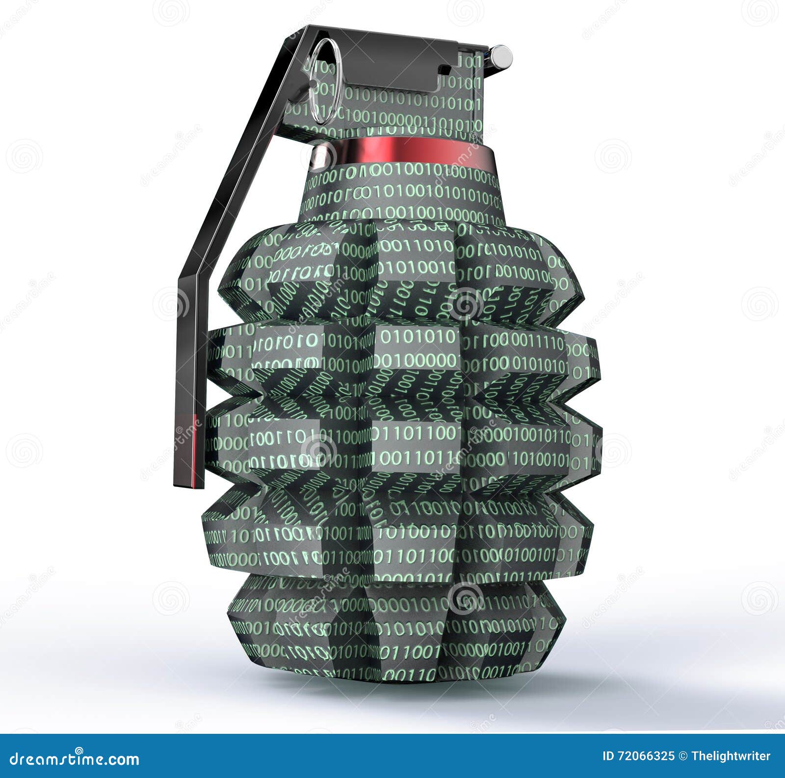 Cyber Terrorism Concept Computer Bomb Isolated on White Stock ...