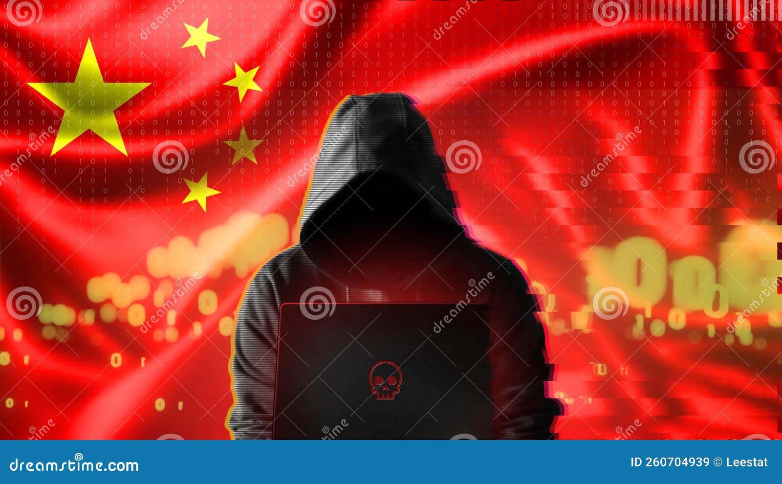 Cyber Threat from the China. a Chinese Hacker at a Computer Against the ... Cyber Threat from the China. a Chinese Hacker at a Computer Against the ...