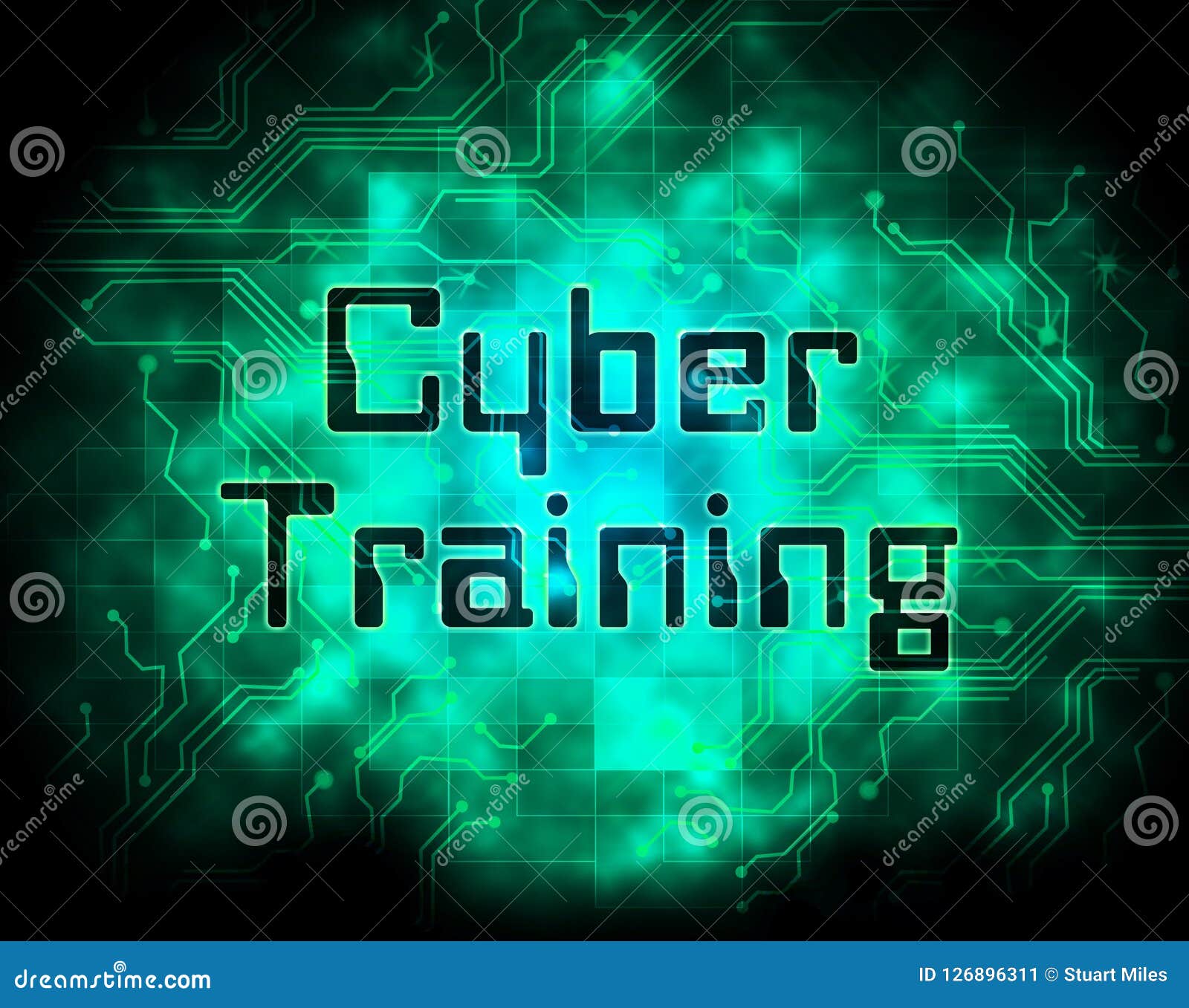 Cyber Training Virtual Web Class 2d Illustration Stock Illustration ...