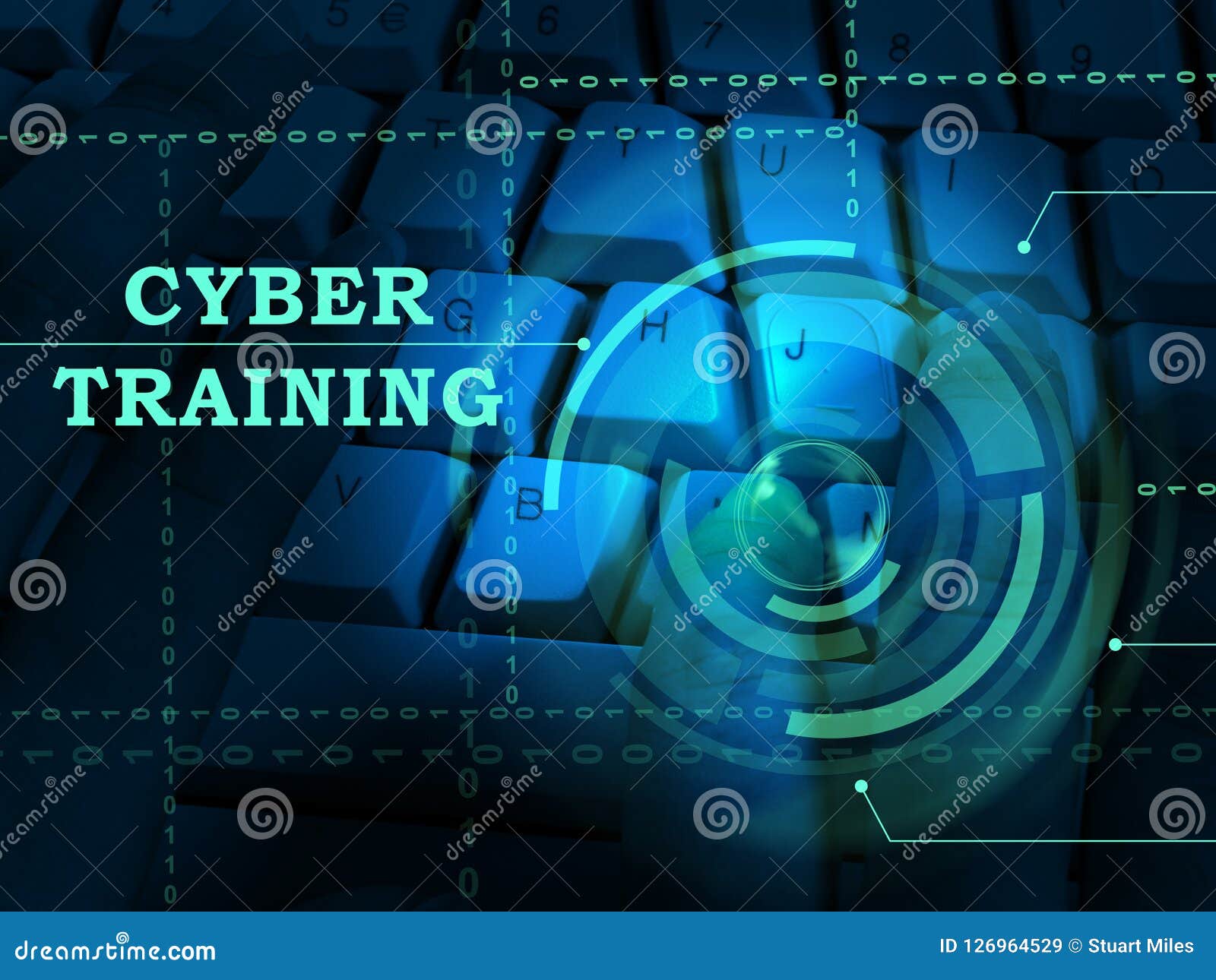 Cyber Training Virtual Web Class 3d Illustration Stock Illustration ...