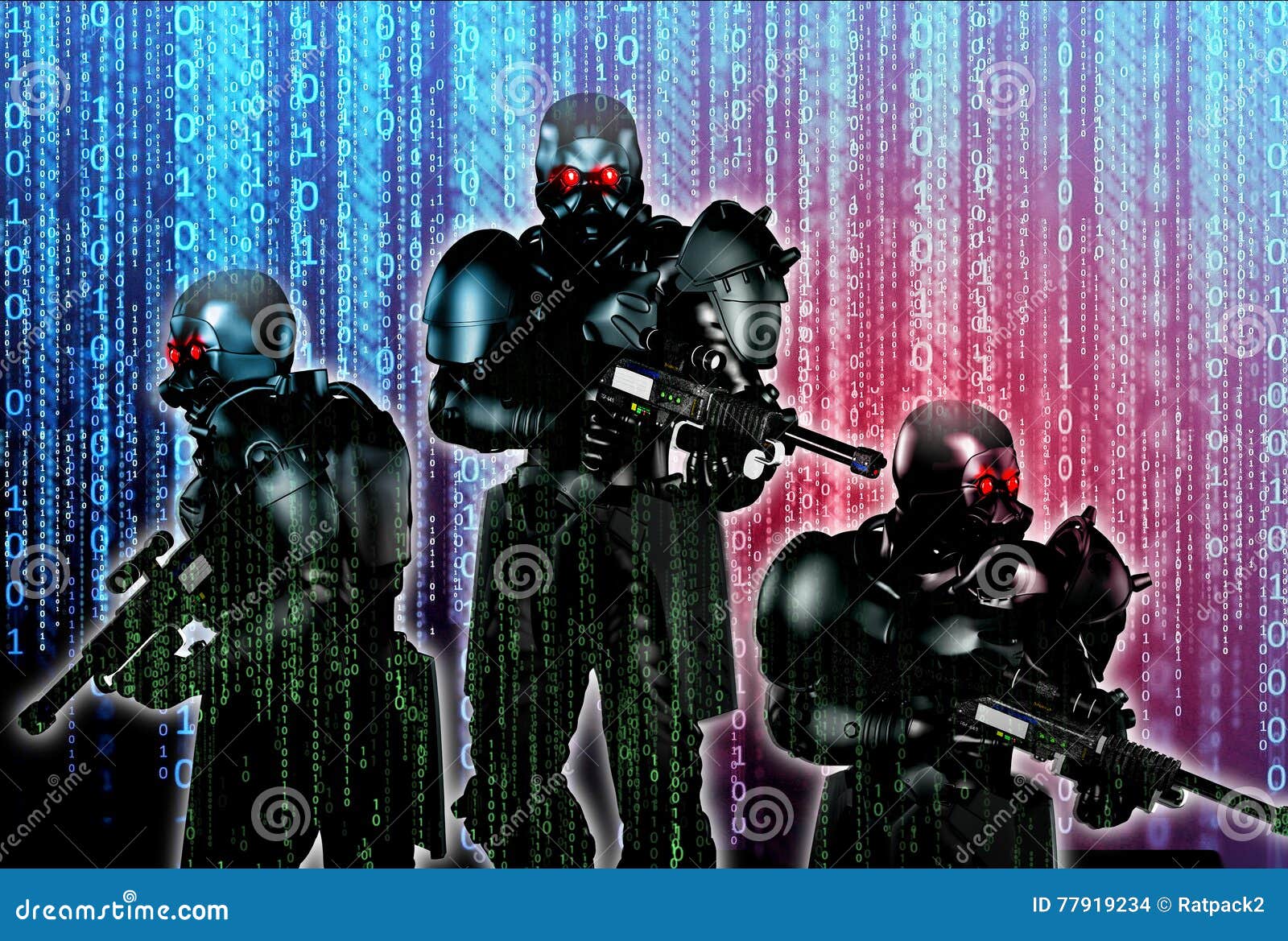 Cyber Warfare stock illustration. Illustration of hacker - 77919234