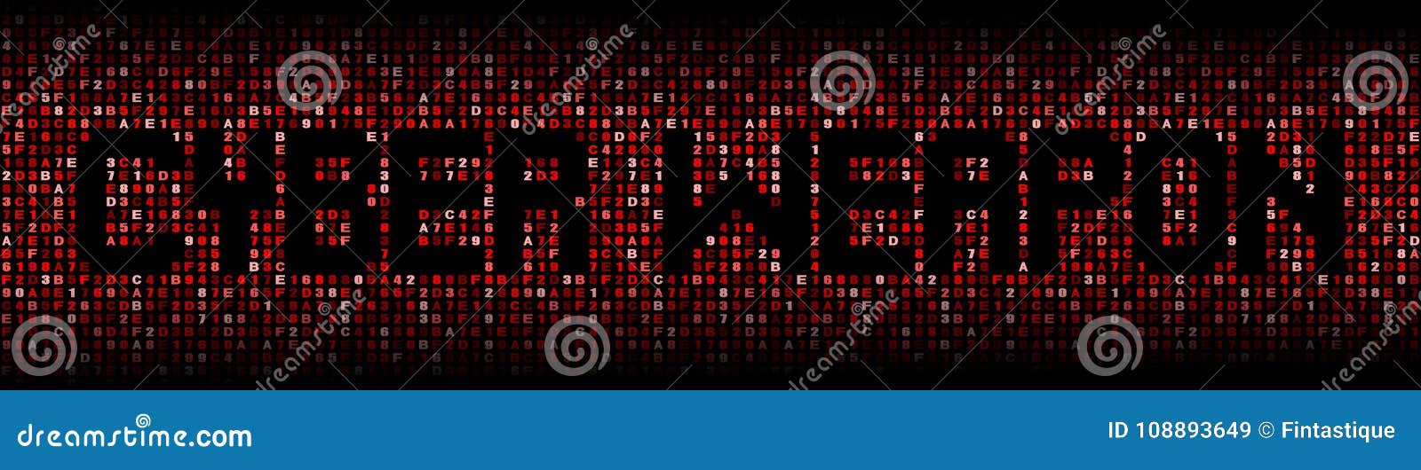 Cyber Weapon Text on Hex Code Illustration Stock Illustration ...
