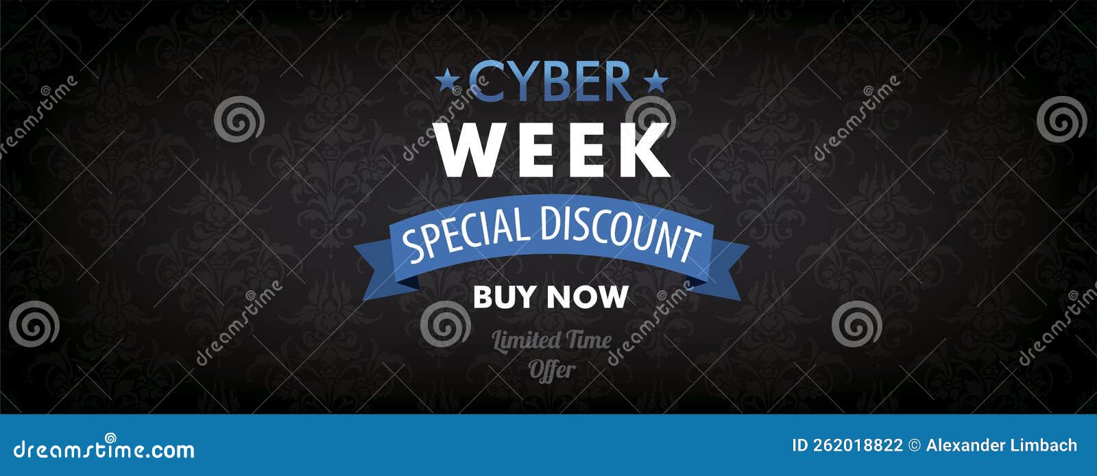 Cyber Week Header Wallpaper Ornaments Stock Vector - Illustration of ...