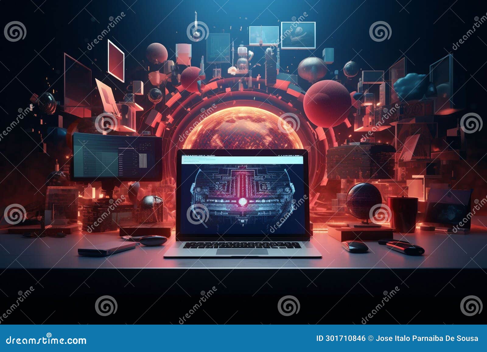 Cyber Week Instagram Live Event Teaser with Stock Illustration ...