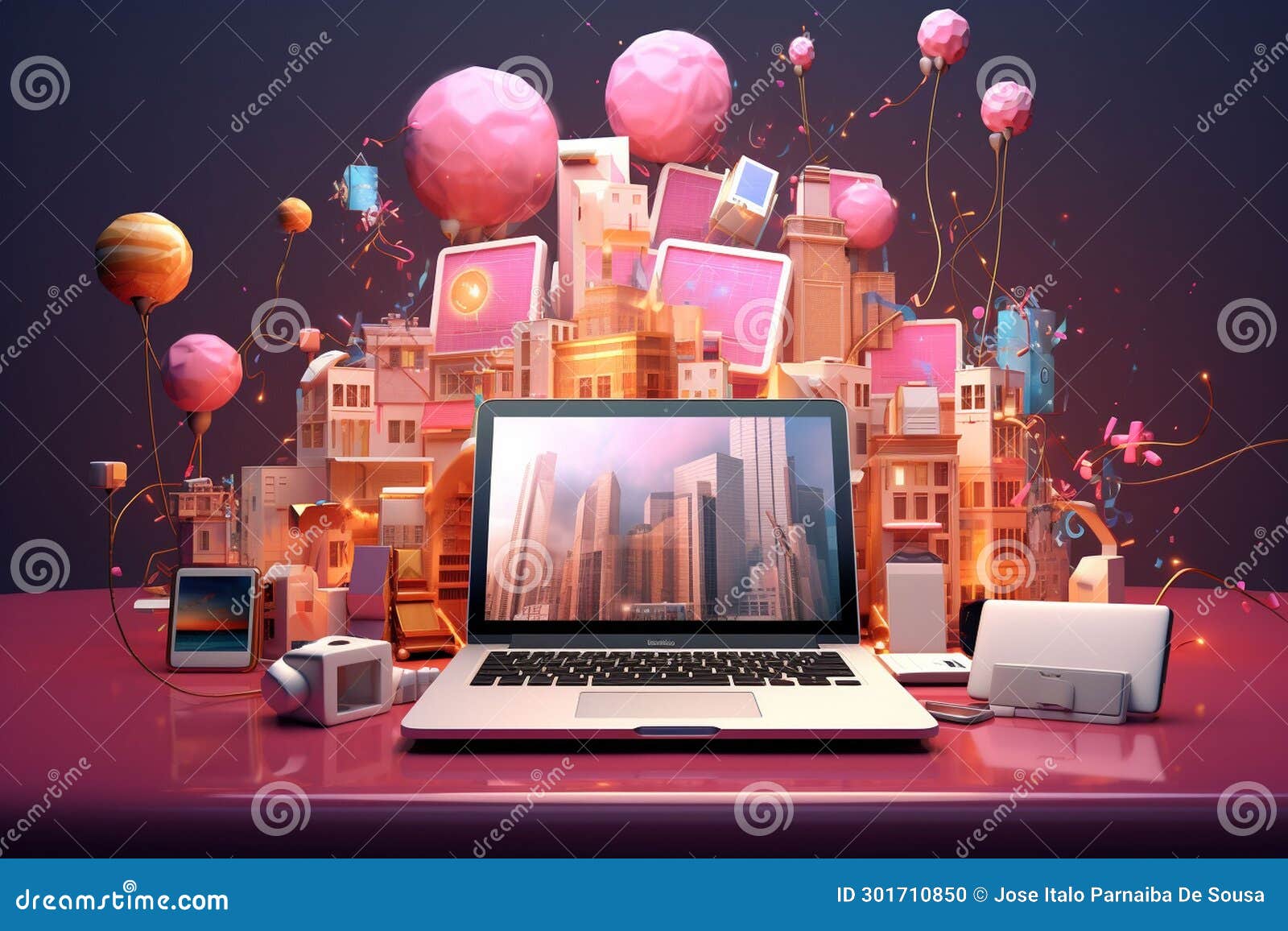 Cyber Week Instagram Live Event Teaser with Stock Illustration ...