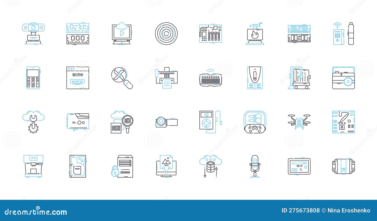 Digital Workstation Isometric Vector Computers, Supplies Of Office ...