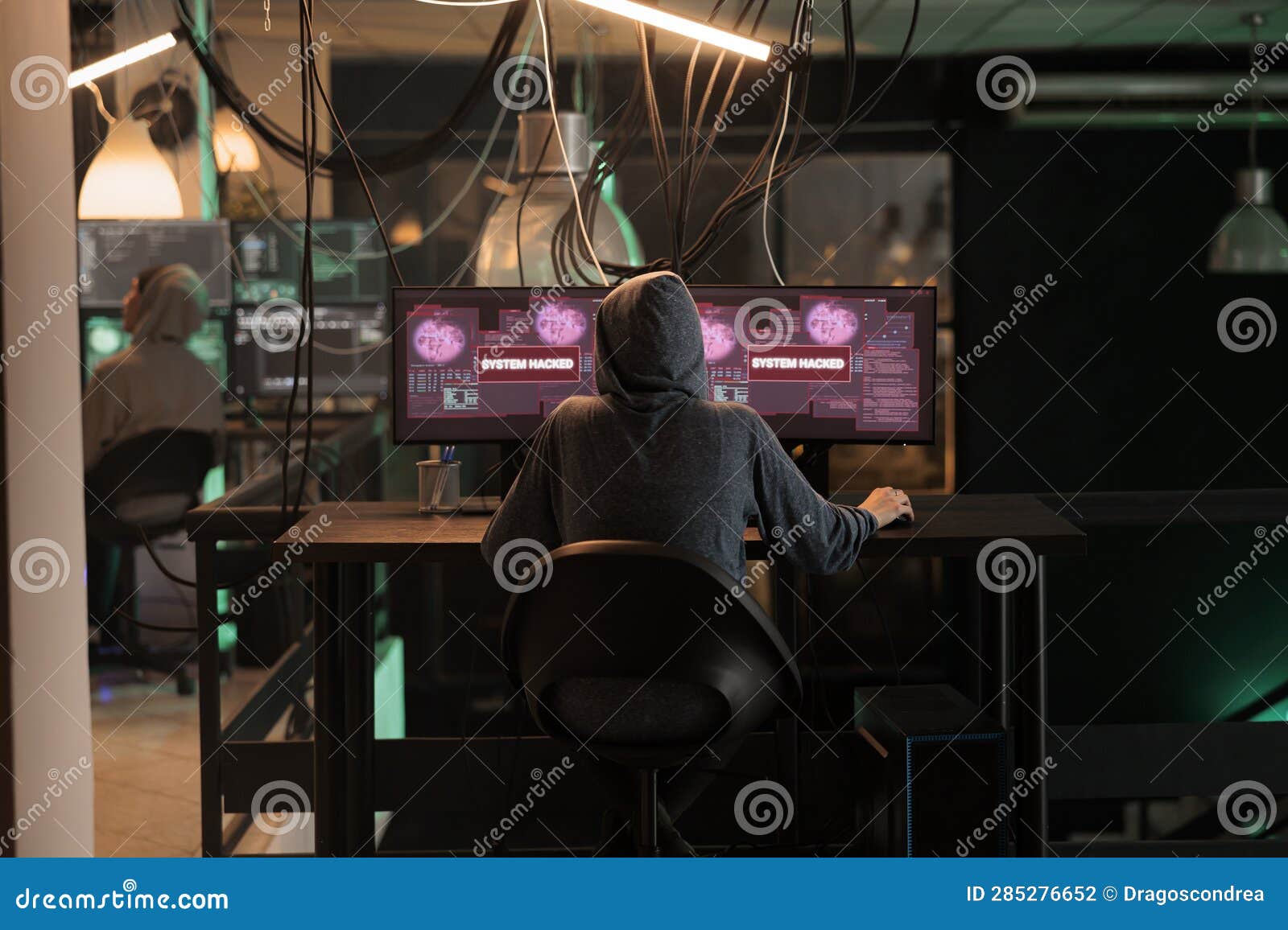 Cyberattack, Criminal Hacking Computer Program Password, Stealing Data Stock Photo - Image of ...