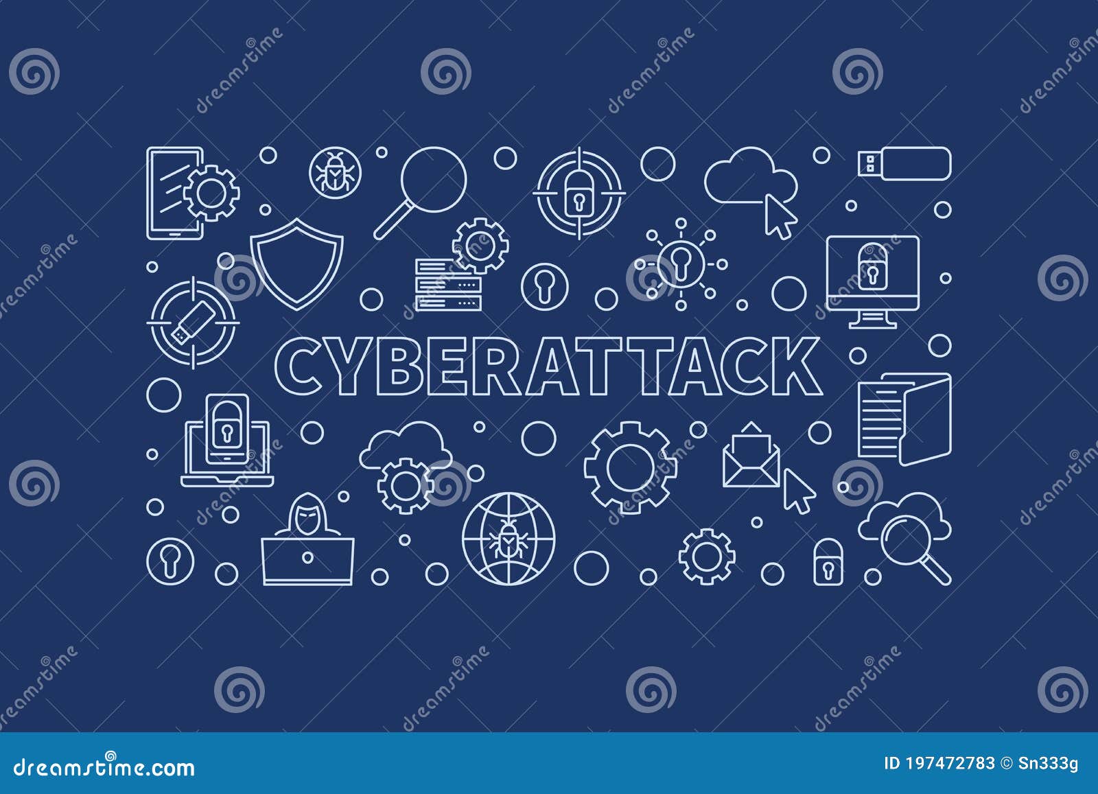 Cyberattack Royalty-Free Cartoon | CartoonDealer.com #16691111