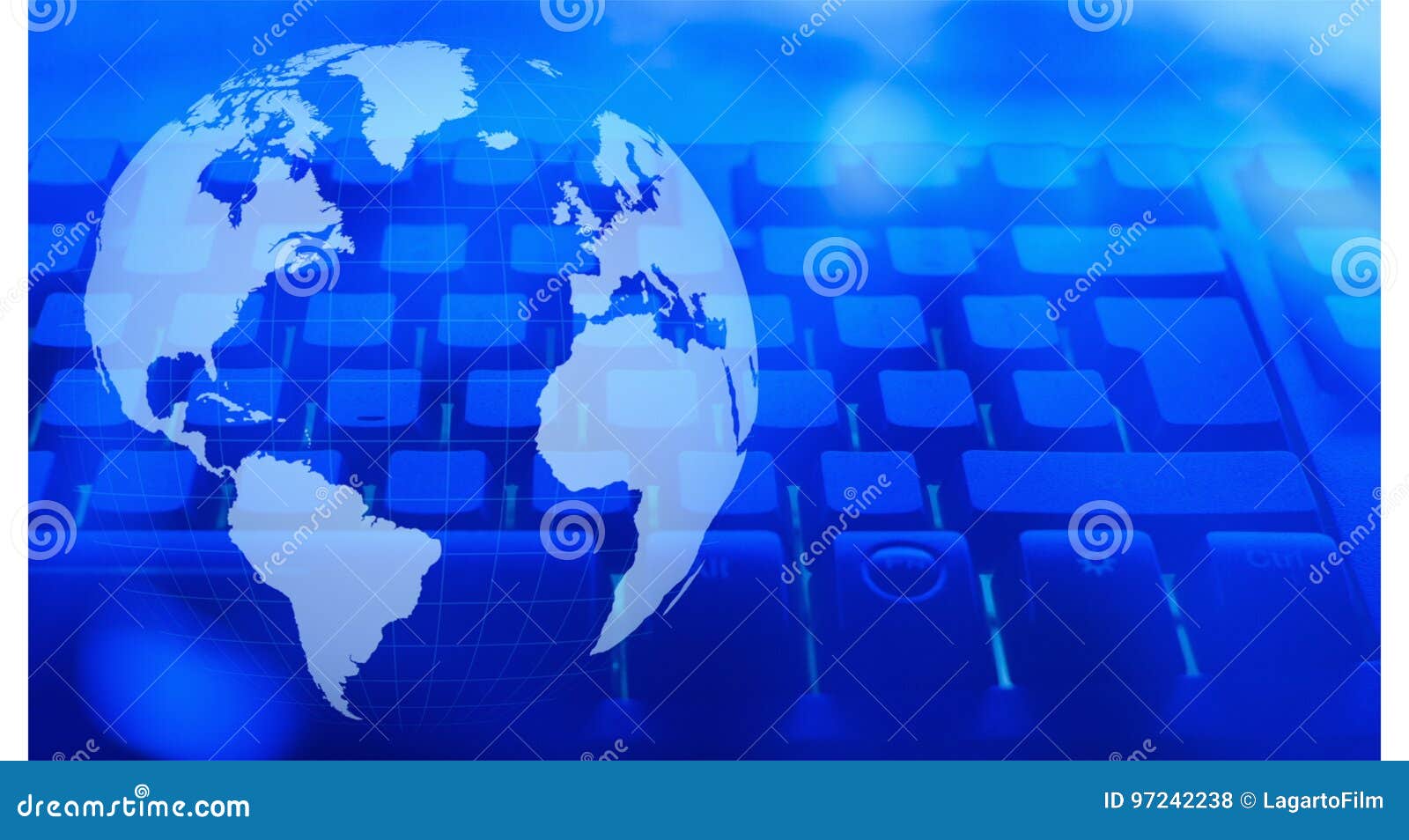 Cybercrime, Computer Keyboard and World Stock Illustration ...