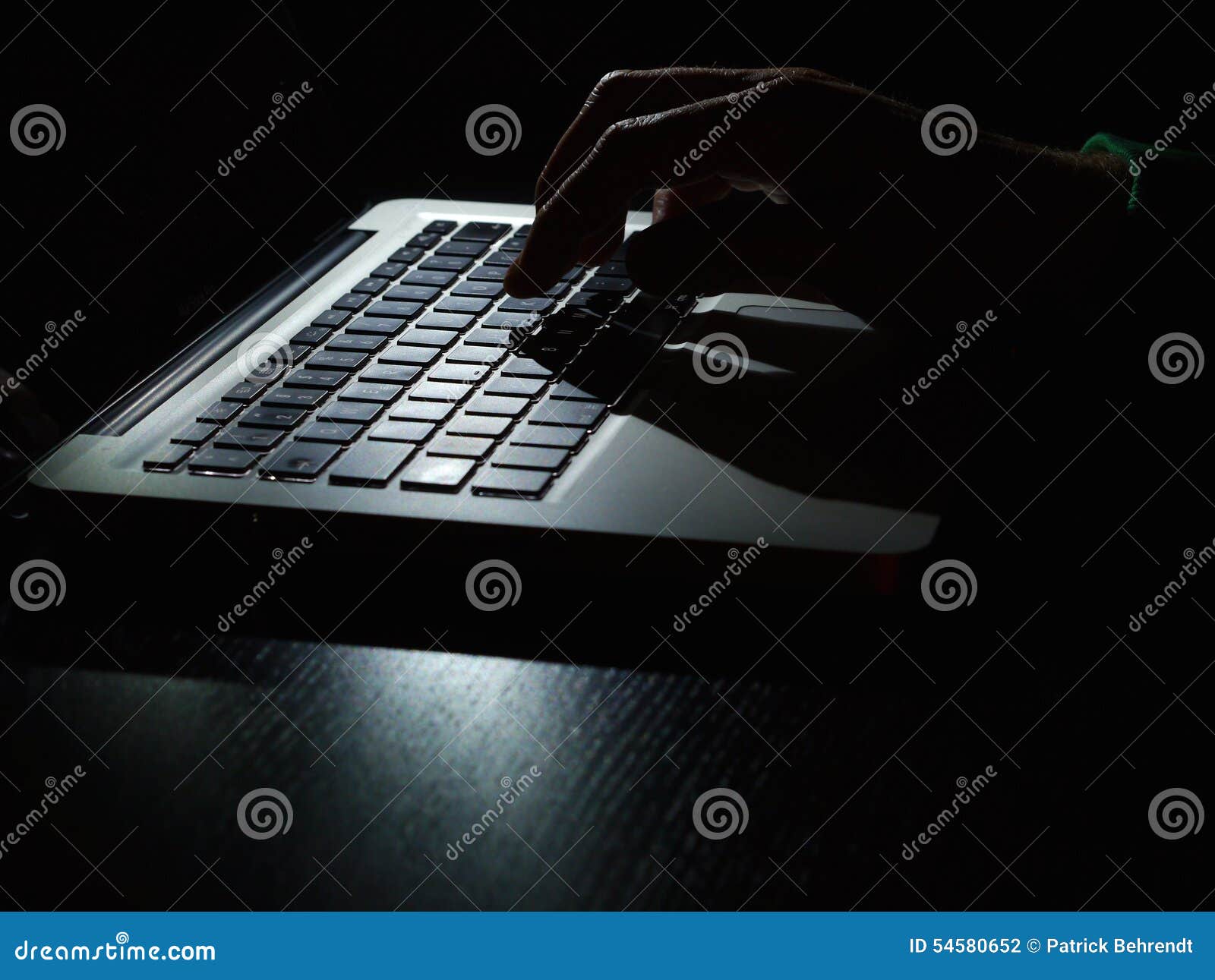 Cybercrime - Secret Keyboard Stock Photo - Image of internet, black ...
