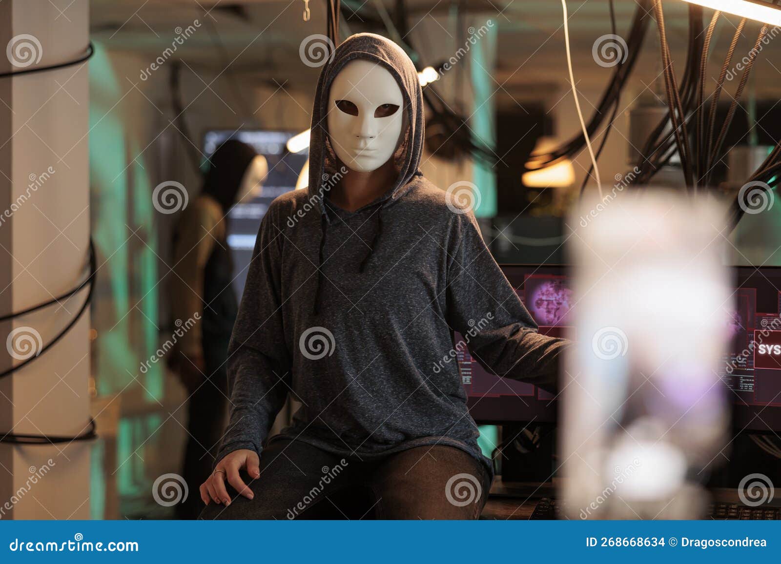Cybercriminal Calling Victim and Asking for Ransom Stock Photo - Image ...