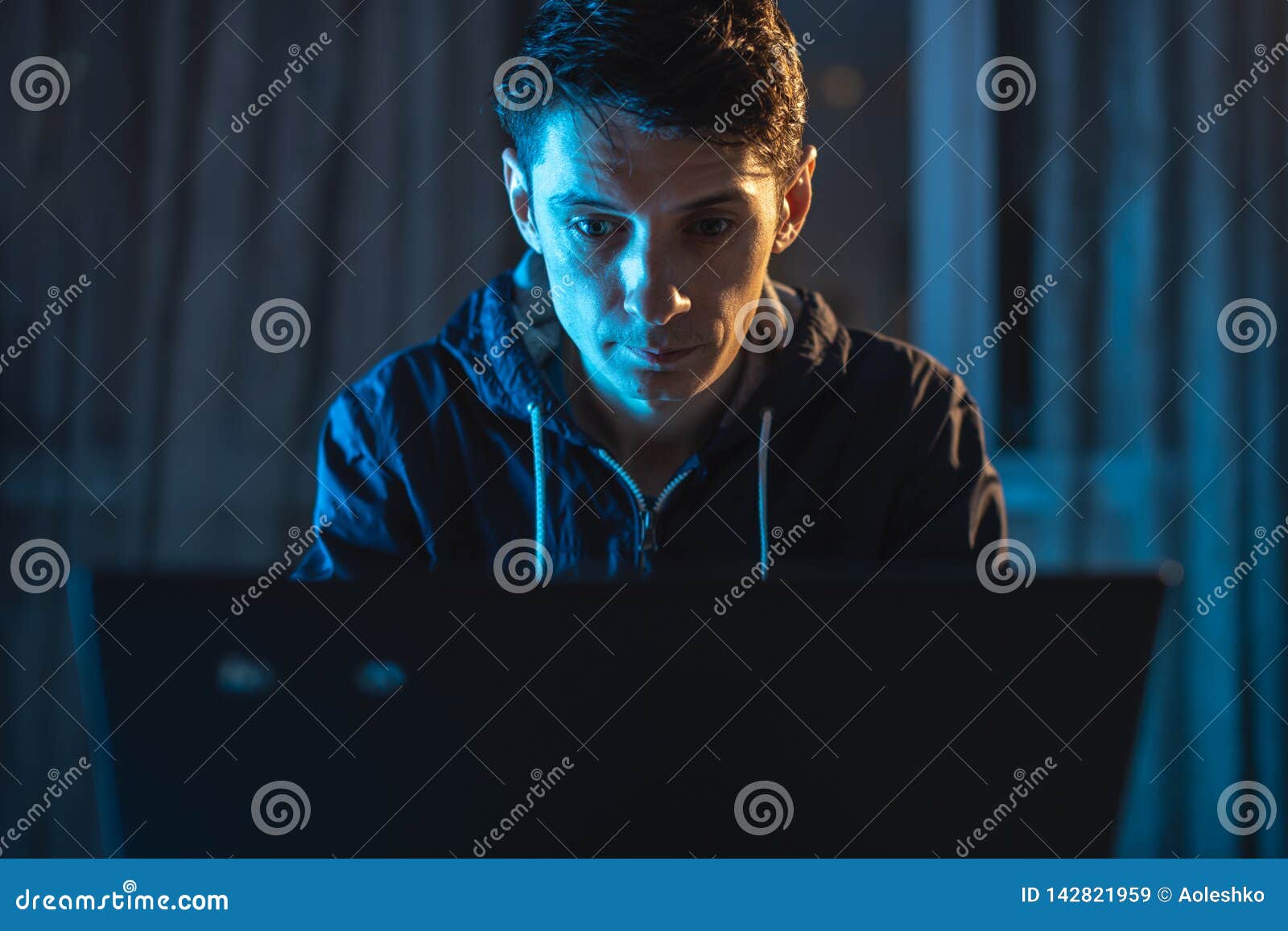 Cybercriminal Hacker Typing Program Code While Stealing Access Databases With Passwords Concept
