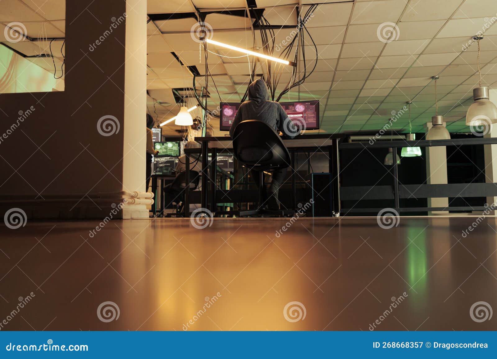 Cybercriminal Hacking Computer System With Virus Stock Image Image Of Phishing Malware 268668357