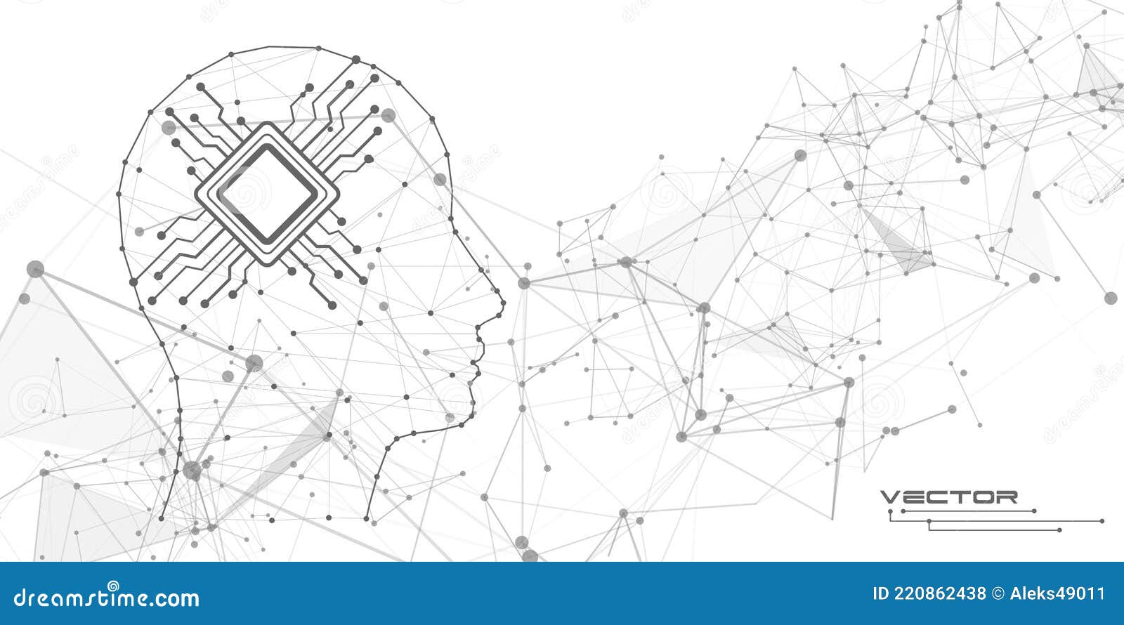 Cyberman.Artificial Intelligence.Abstract Technology Background ...