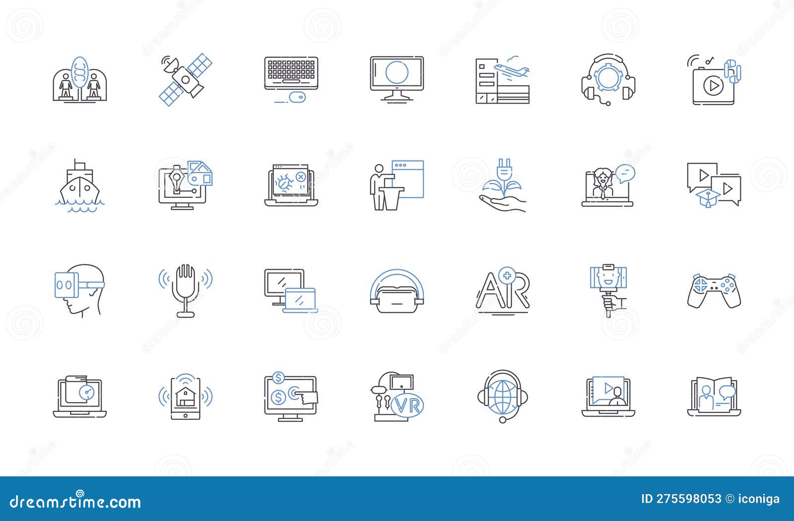 Cybernetic Creation Line Icons Collection. Robotics, Cybernetics ... Cybernetic Creation Line Icons Collection. Robotics, Cybernetics ...