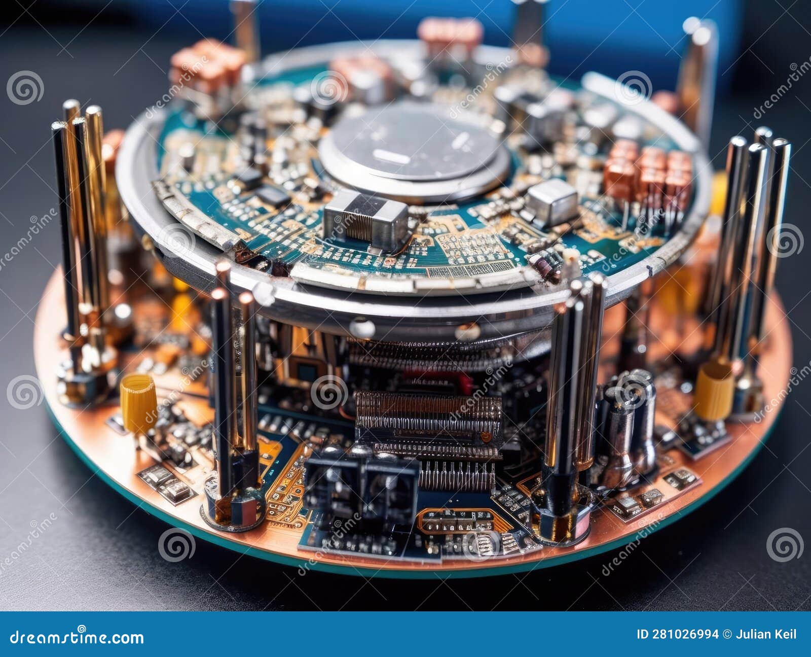 Cybernetic Device Linking Mind with Tech Stock Illustration ...