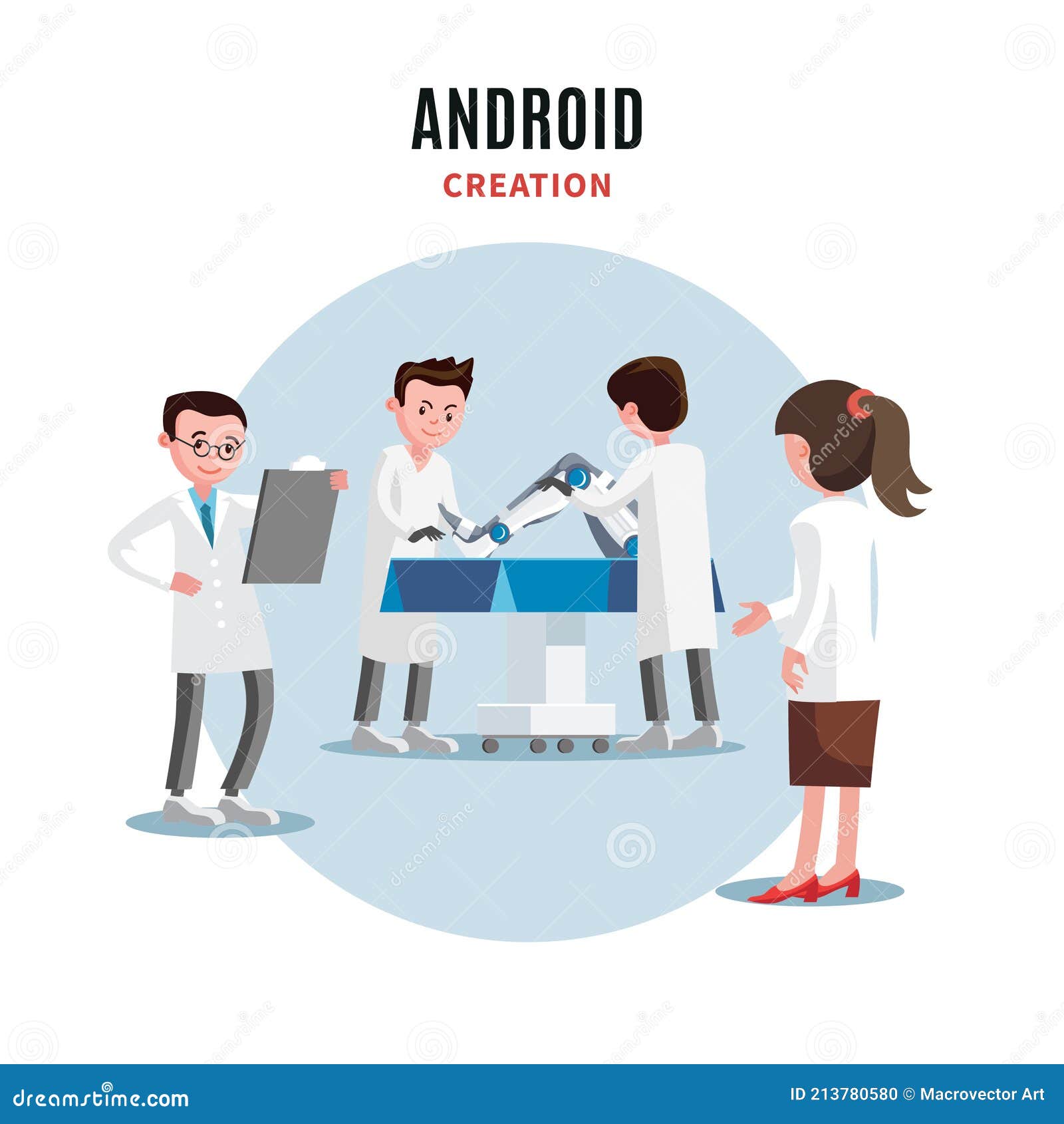 Cybernetic Engineering Template Stock Vector - Illustration of ...