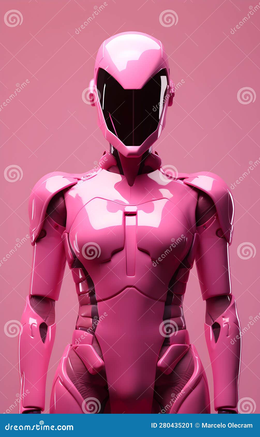 Cybernetic Evolution. Design of a Futuristic Android. Machine Equipped ...