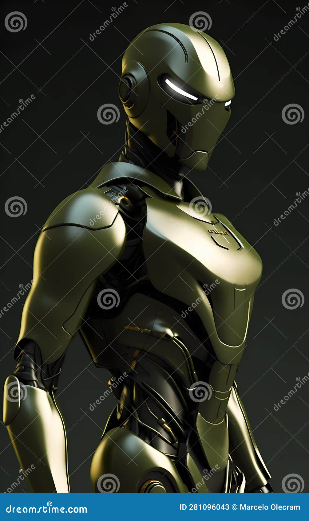 Cybernetic Evolution. Design of a Futuristic Android. Machine Equipped ...