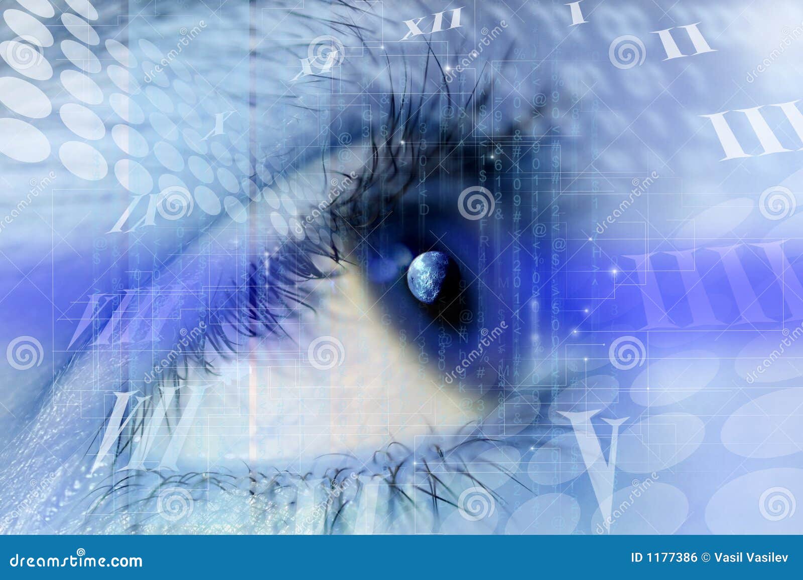 Cybernetic eye stock illustration. Illustration of cybernetics - 1177386