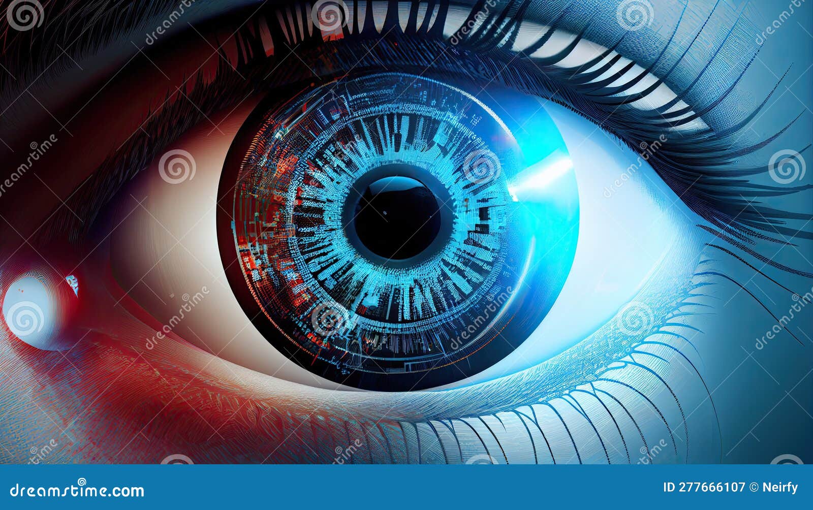Cybernetic Eye, Wearable Technology Concept Stock Image - Image of ...