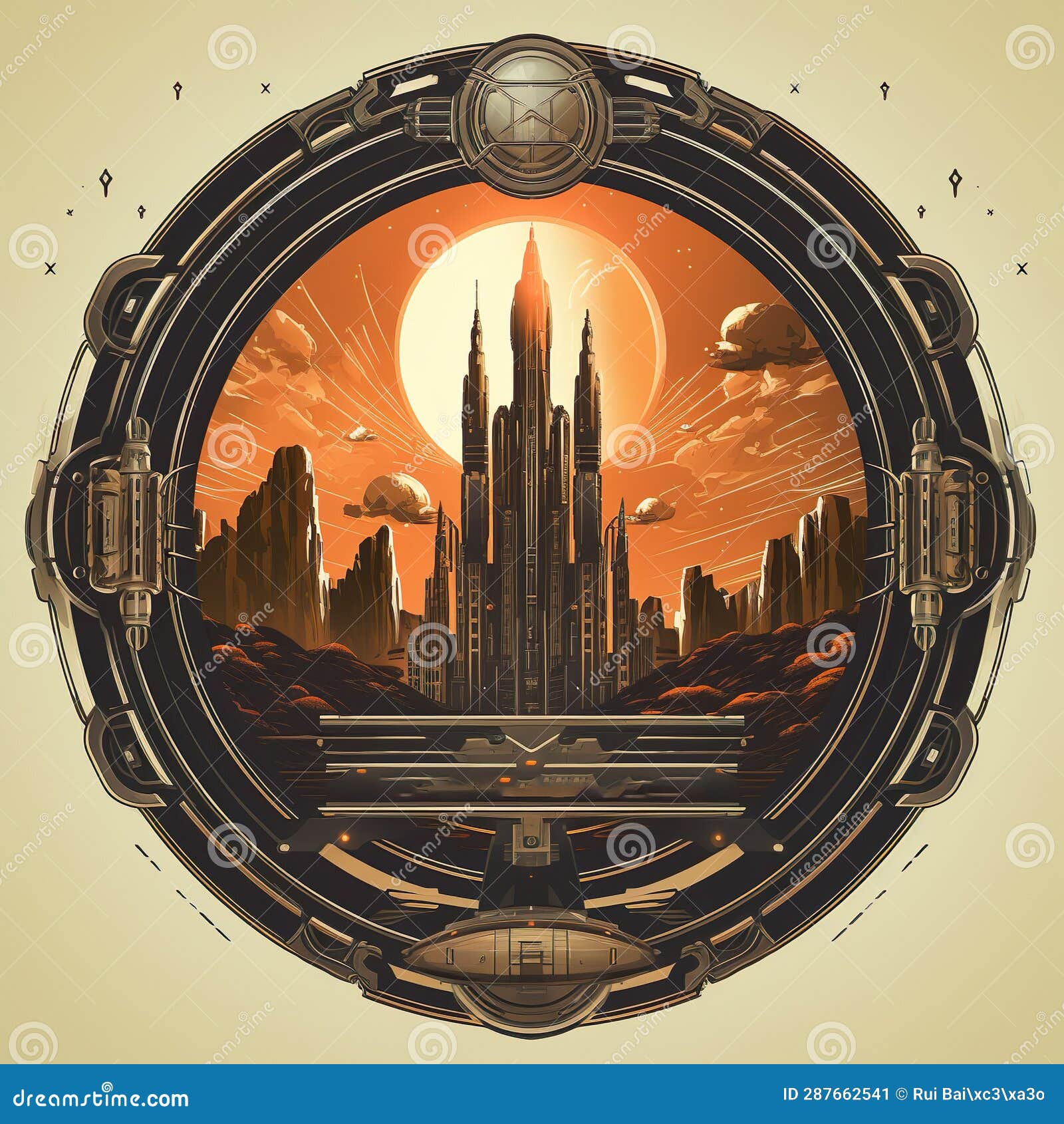 A Cybernetic Futuristic High Tech Portrait of a Cyborg Representing the ...