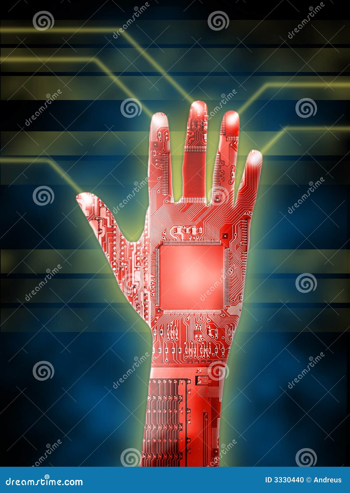 Cybernetic Hand Stock Image | CartoonDealer.com #115254229
