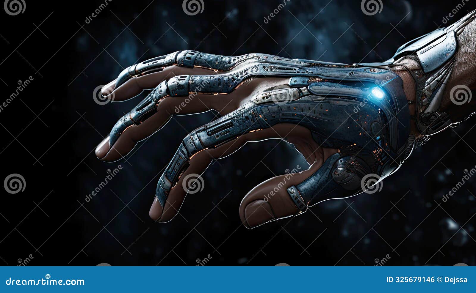 Cybernetic Hand Reaching Out, Futuristic Technology and Robotics ...