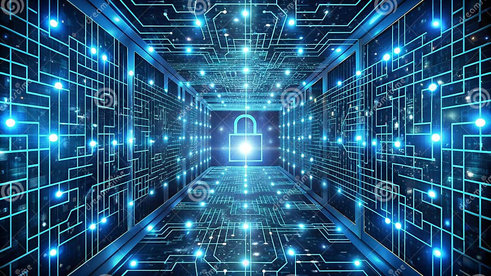 Cybernetic Network: a Digital Labyrinth of Security Generative AI Stock ...