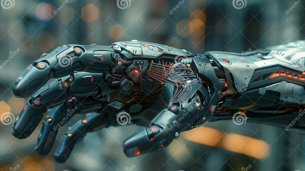 Cybernetic Prosthesis, a High-tech Prosthetic Arm Demonstrating ...