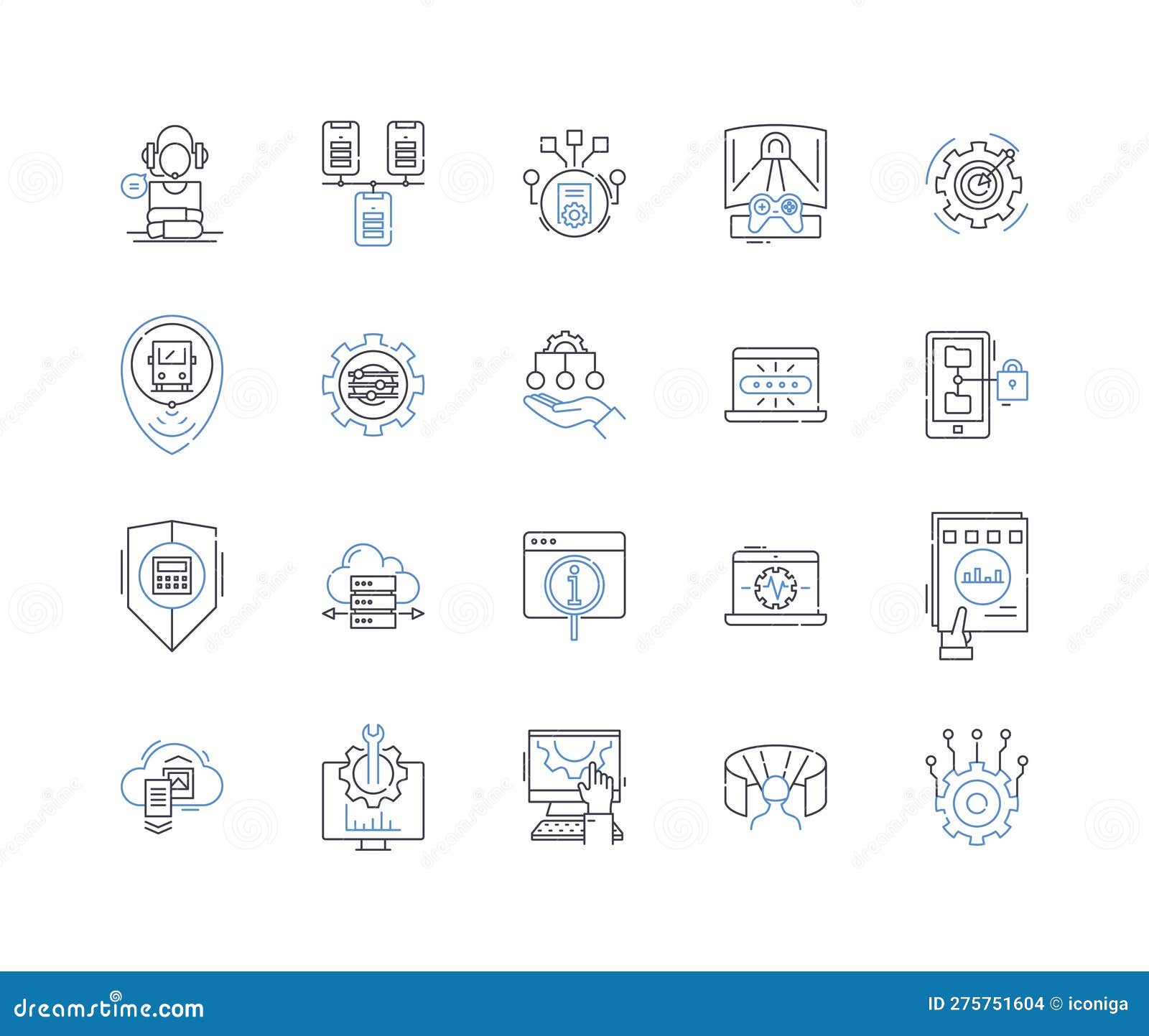 Cybernetic Solutions Line Icons Collection. Robotics, Automation ... Cybernetic Solutions Line Icons Collection. Robotics, Automation ...
