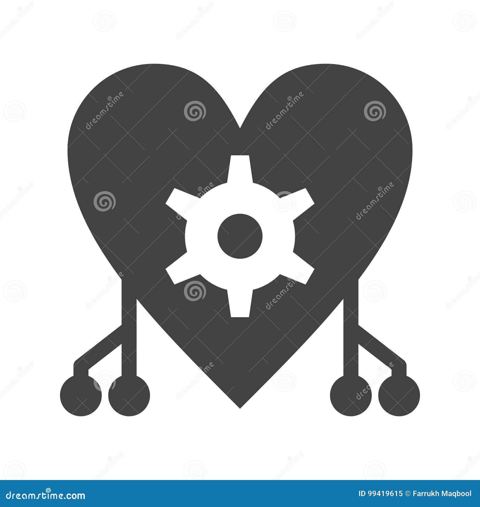 Cybernetics stock vector. Illustration of intelligence - 99419615