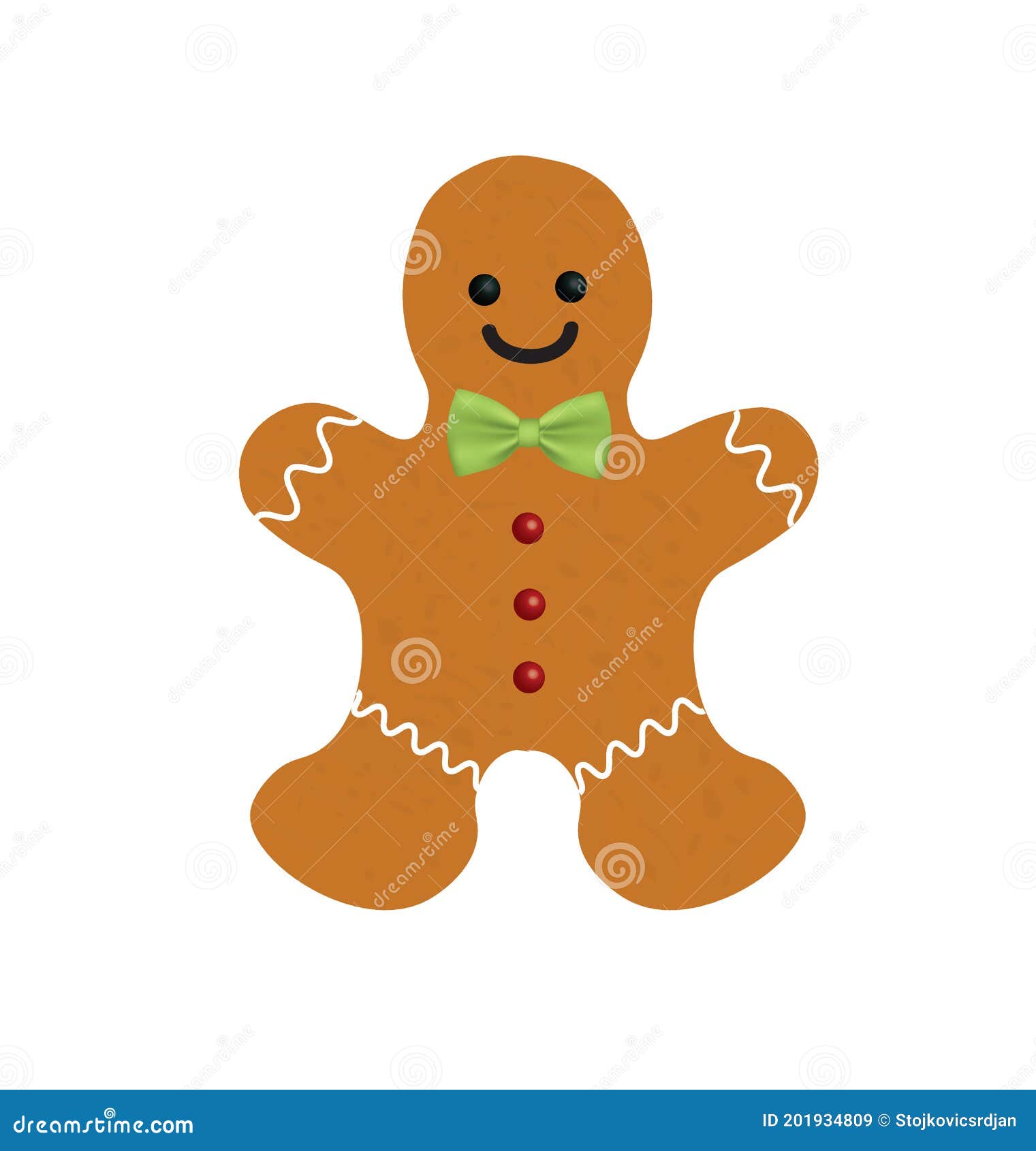 Cyberpirata Gingerbread Aislada Ilustración del Vector - Ilustración de ...